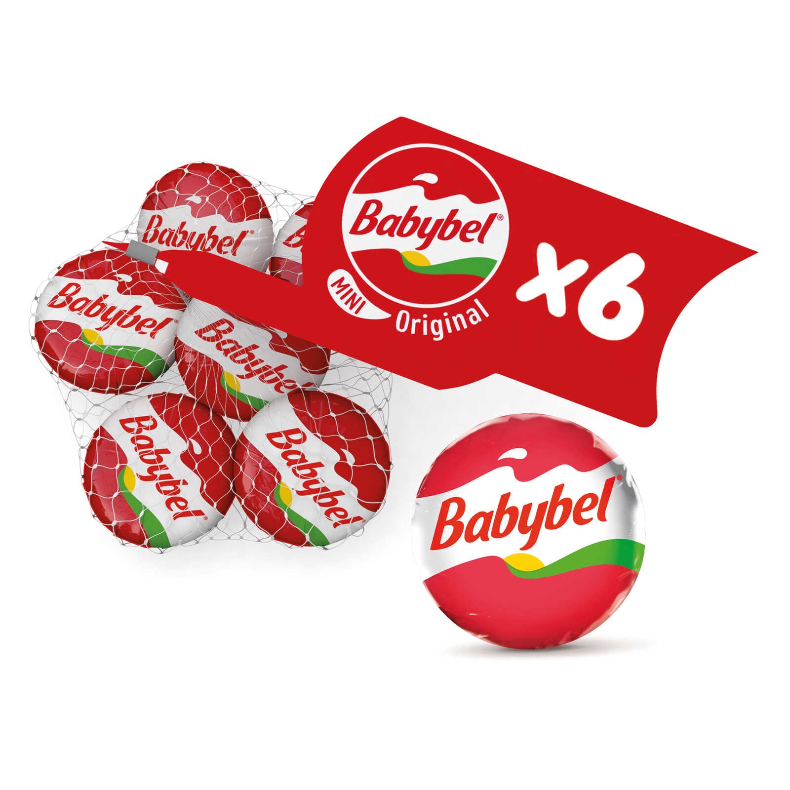 Babybel | Fromage Snacking | Original | 6 Portions | 120 gr | Delhaize