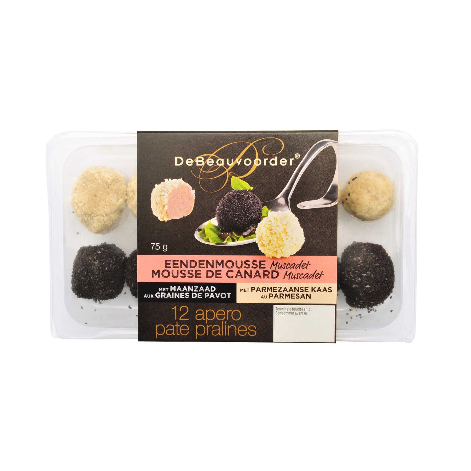De Beauvoorder | Pralines au paté au mousse de canard | 75 gr | Delhaize