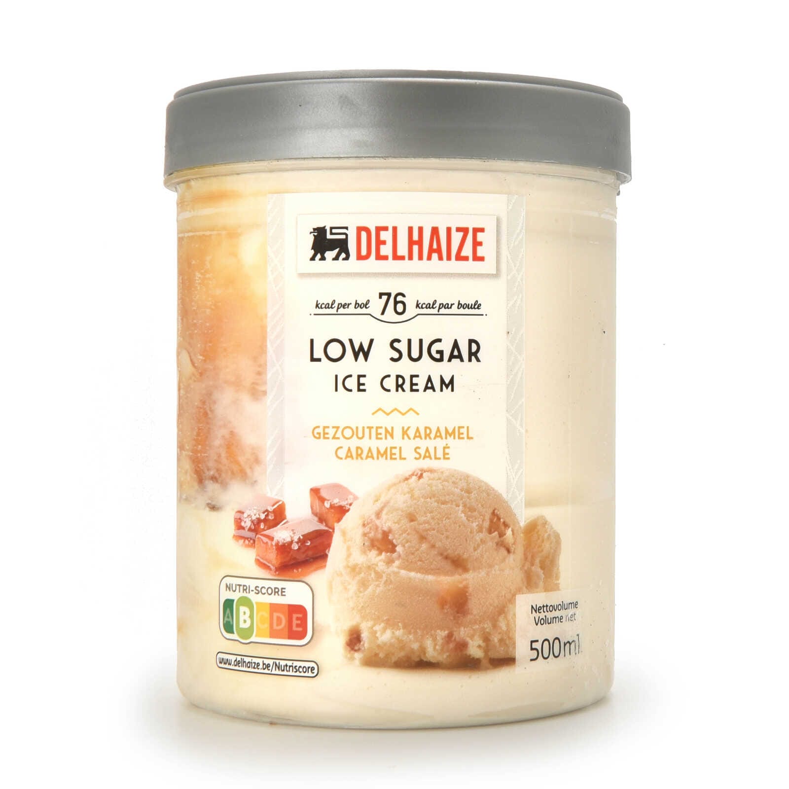 Delhaize | Glace | Caramel salé | Low sugar | 50 cl | Delhaize