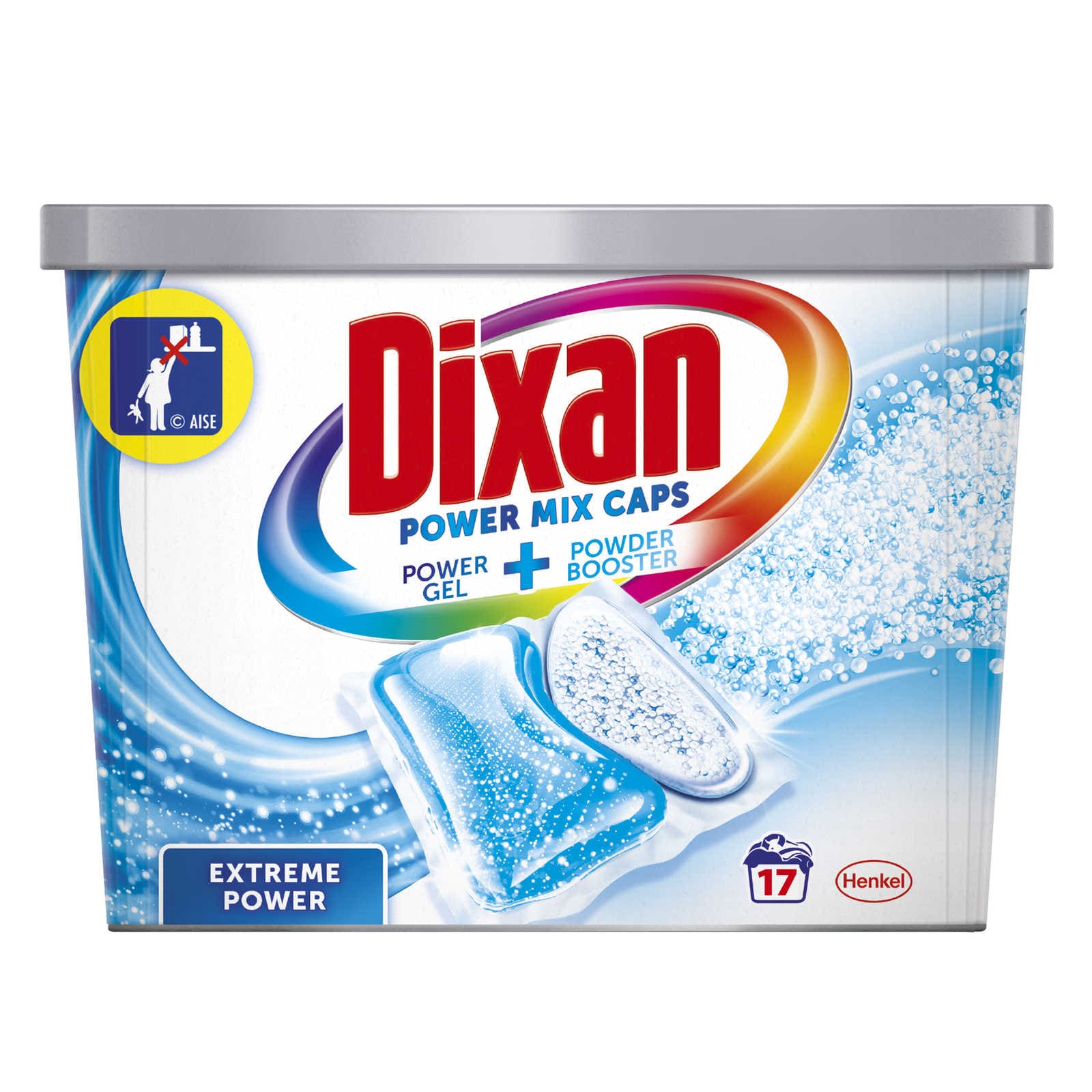 Dixan | Power-Mixcaps | Fresh box | Extreme Power | 17 st | Delhaize