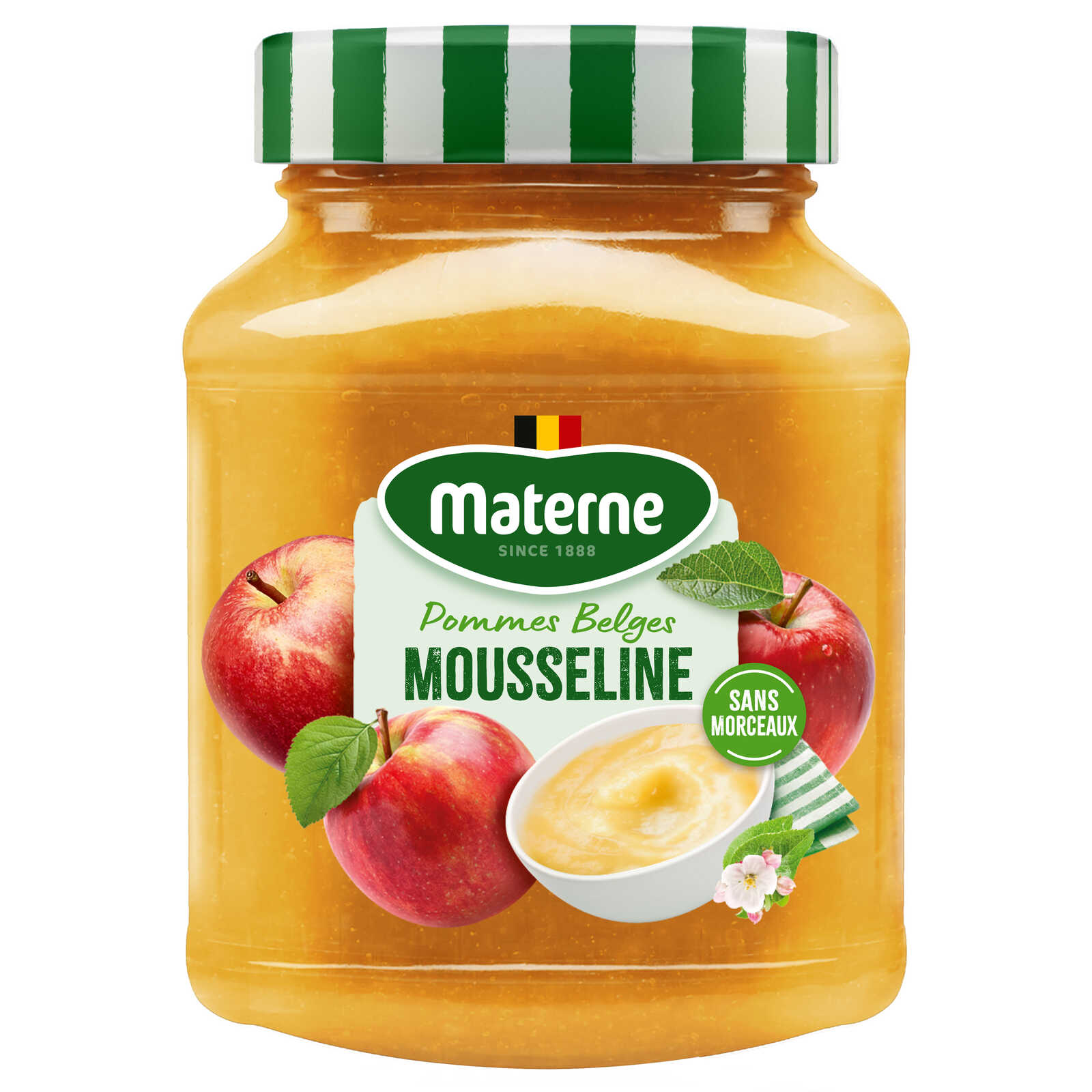 Materne | Mousseline | Pommes | Bocal | 375 gr | Delhaize