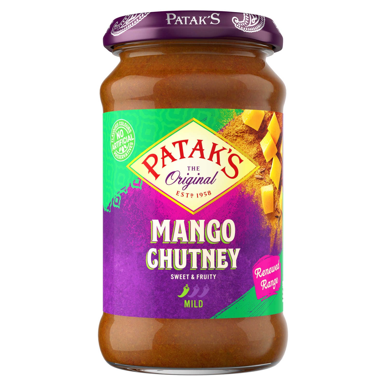Patak's | Chutney | Zoete mango | 340 gr | Delhaize