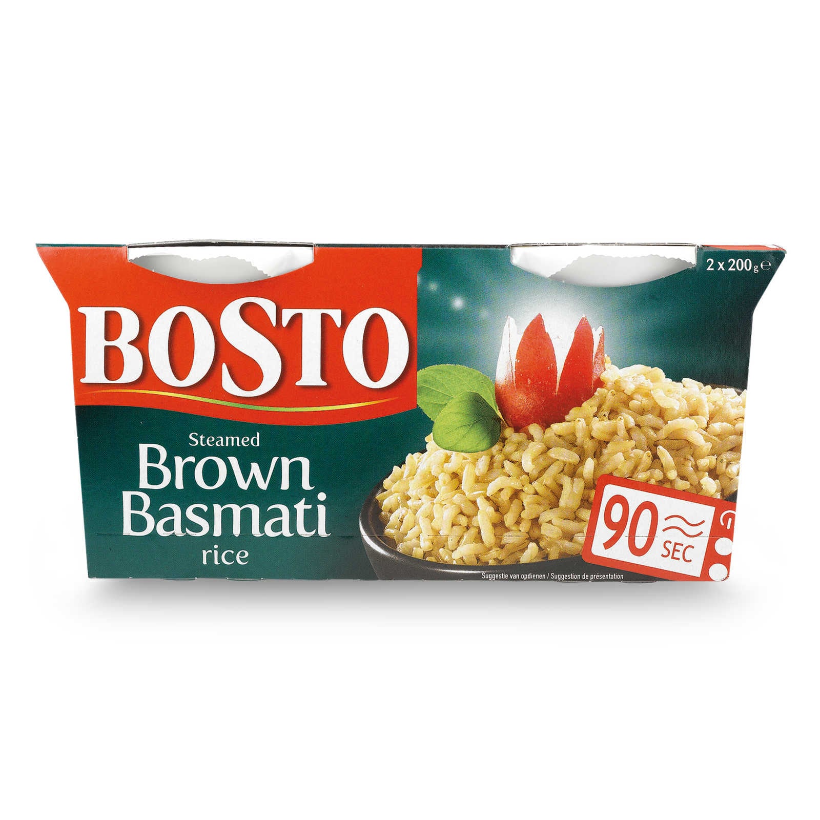 Bosto | Riz | Basmati | Brown | 90sec | 2 x 200 gr | Delhaize