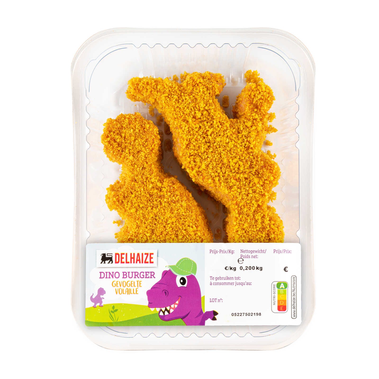 Delhaize | Dino | Burger | Poulet | 200g | 200 gr | Delhaize