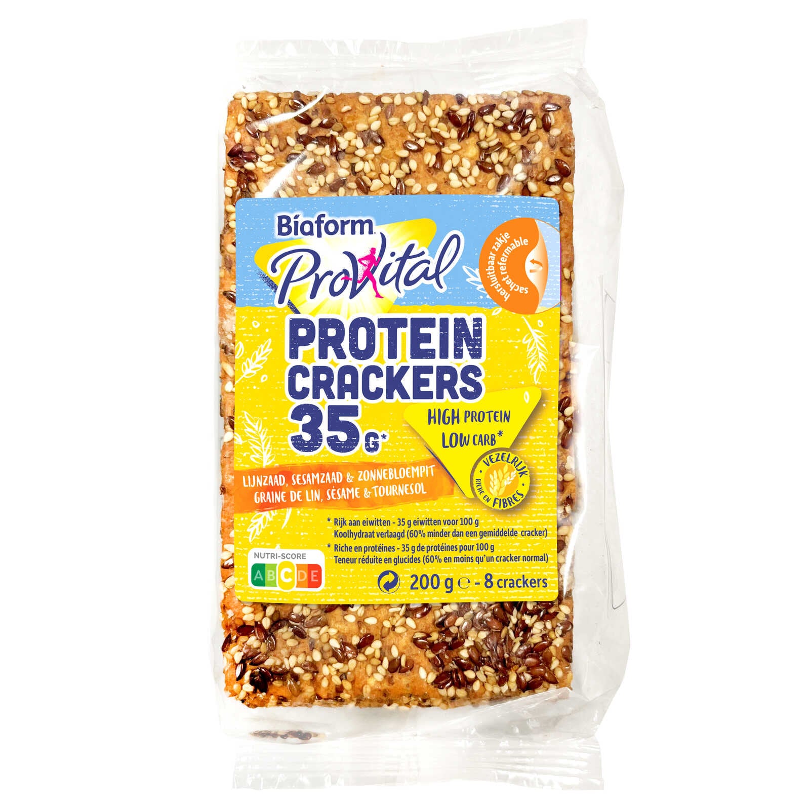 Biaform | ProVital | Crackers | Protein | Lijn | Sesam | Zonnebl | 200 ...