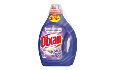 Dixan | Lessive | Gel | Lavande | 2L | 2ème à 1/2 prix | 40 pc | Delhaize