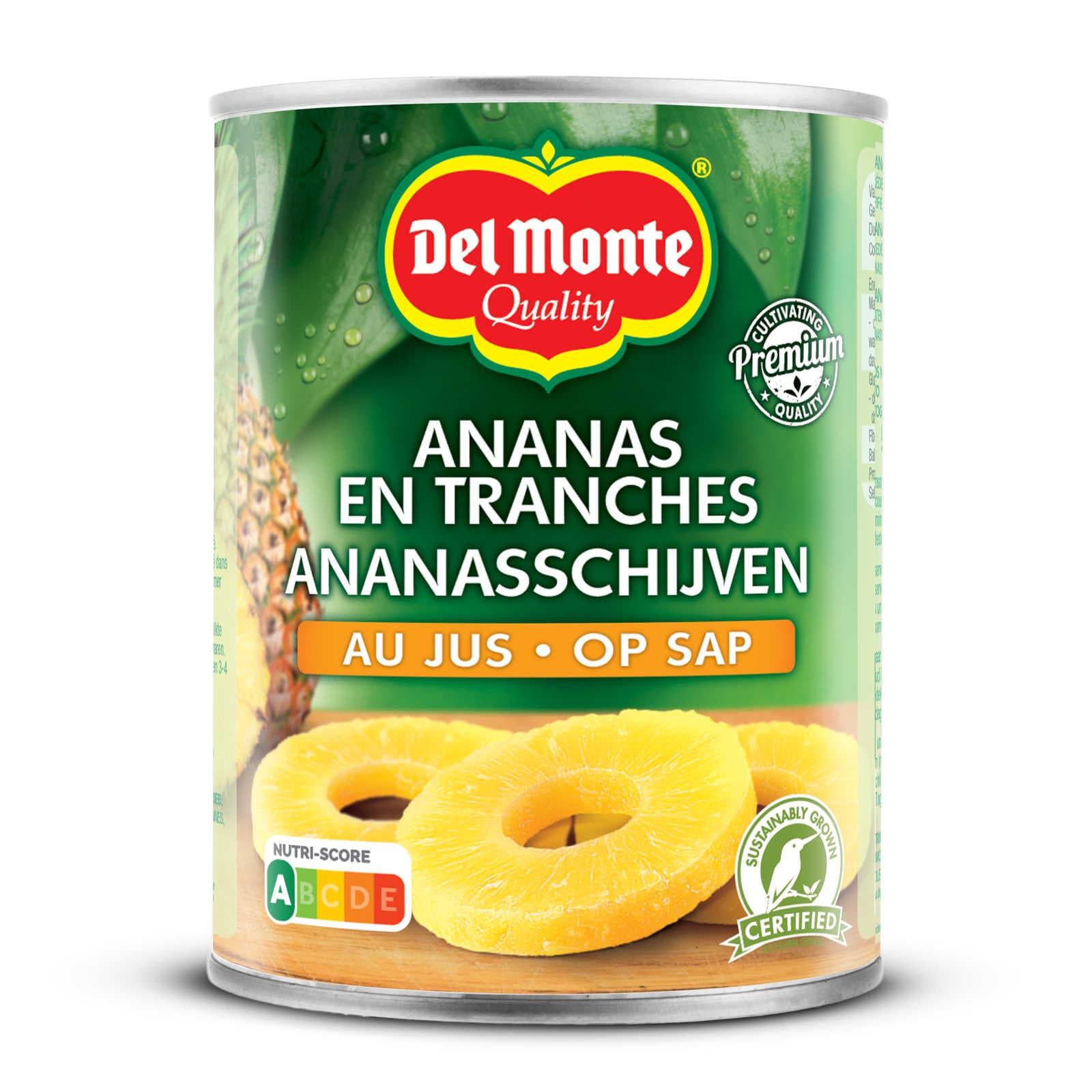 Del Monte | Ananas | Tranches | Jus | Boîte | 350 gr | Delhaize