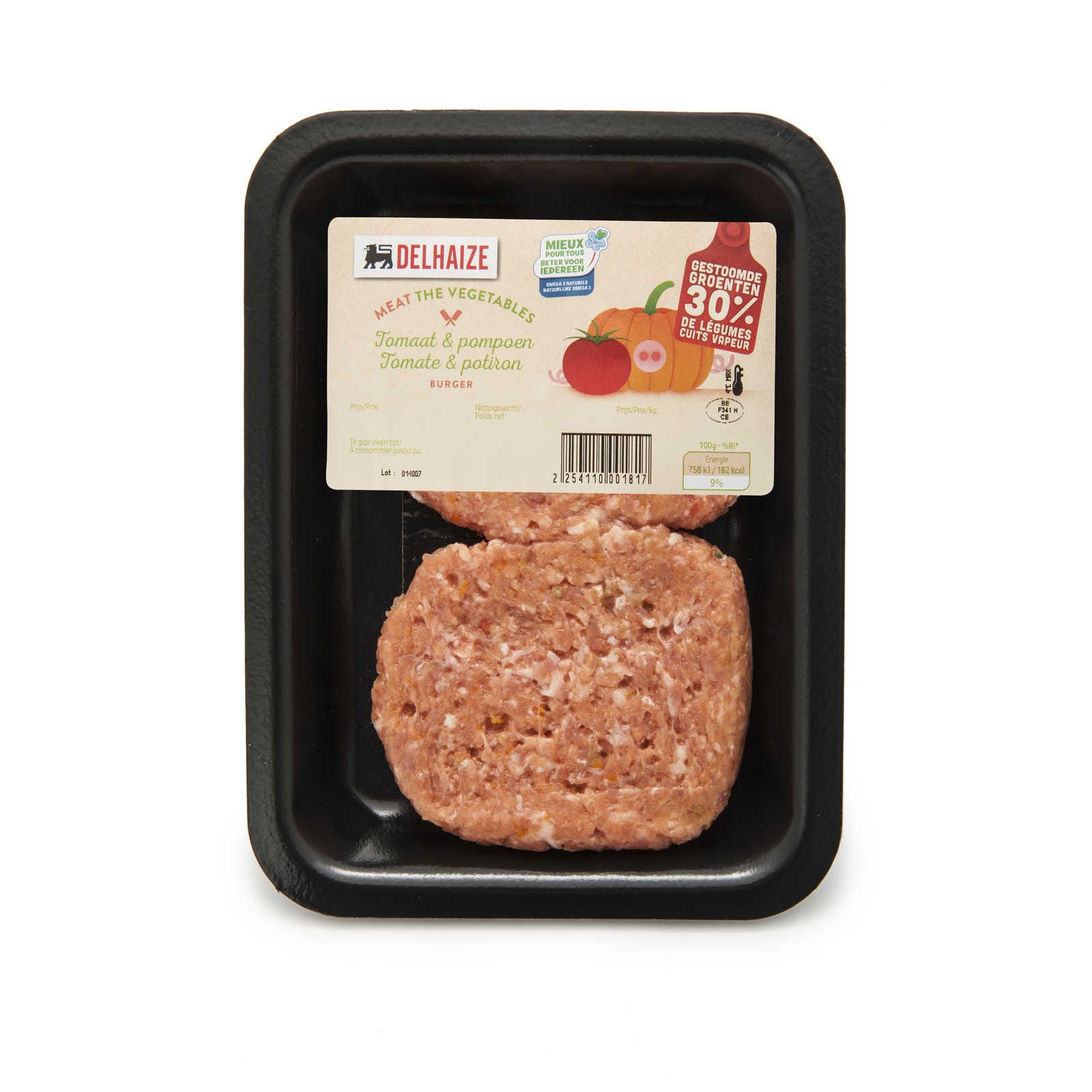 Delhaize | Burger Tomate potiron | +/- 200 gr | Delhaize