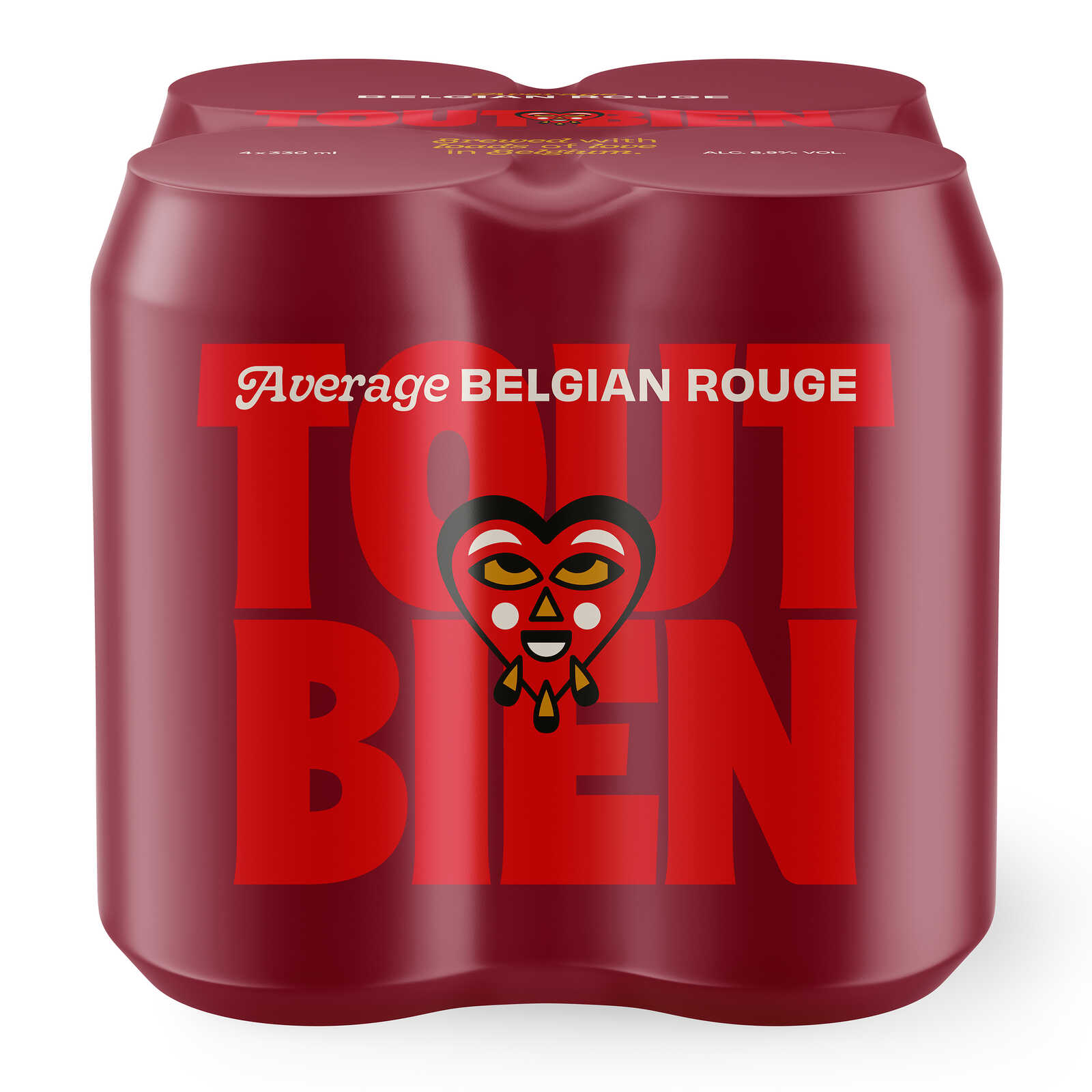 Tout Bien | Bière fruitéé | 6,9% alc | 4 x 33 cl | Delhaize
