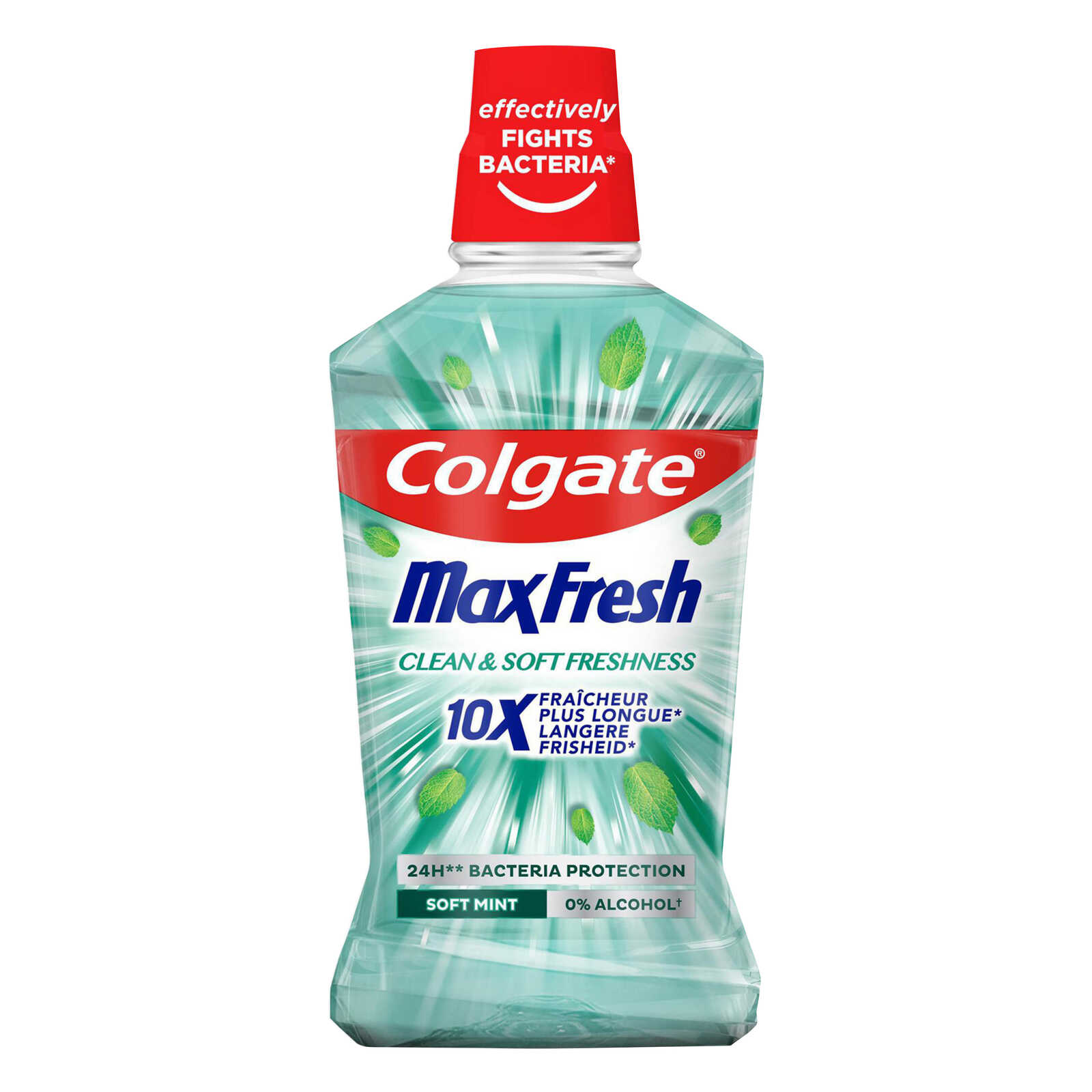 Colgate | Max Fresh | Bain de Bouche | Fresh Soft | Vert | 500ml | 50 ...
