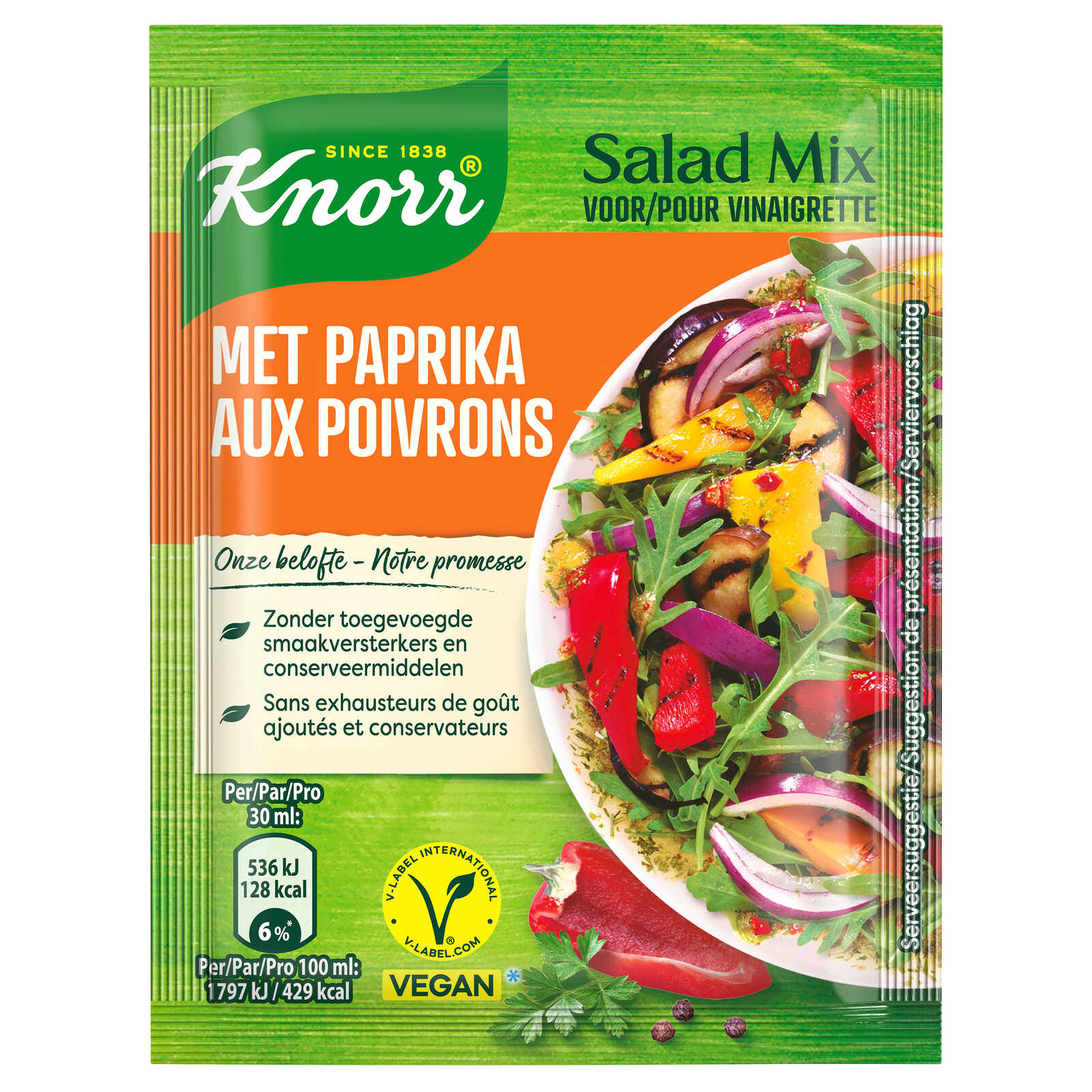 Knorr | Epices | Vinaigrette | Poivron | Salad mix | 27 gr | Delhaize