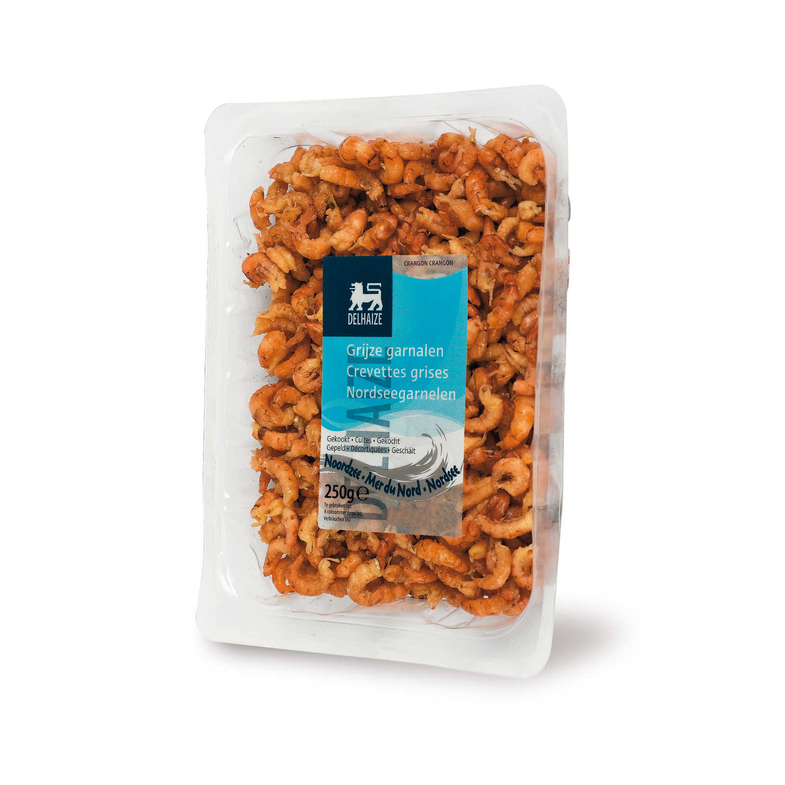 Delhaize | Crevettes grises cuites | Mer du Nord | 250 gr | Delhaize