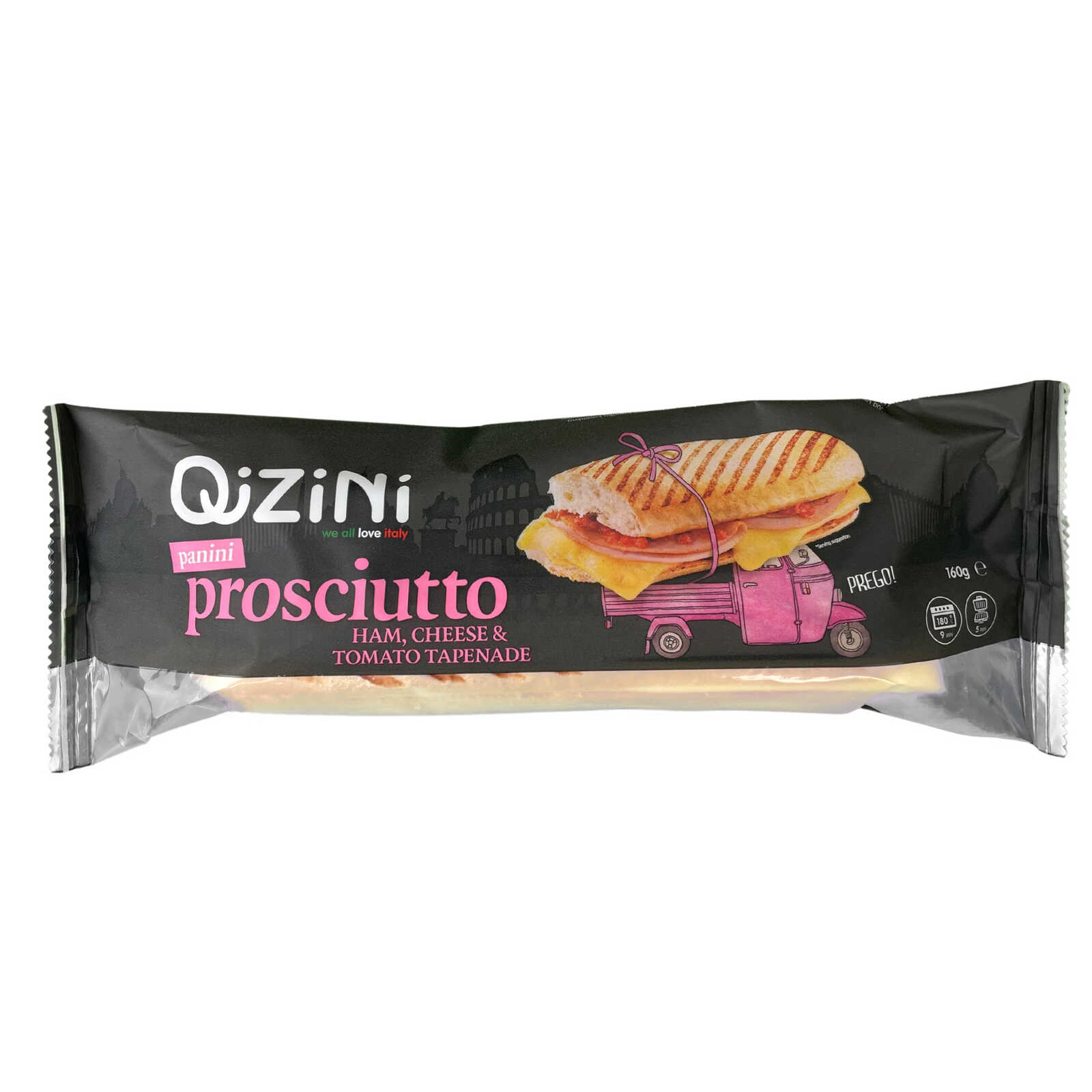 QiZiNi | Panini | Prosciutto | 160 gr | Delhaize