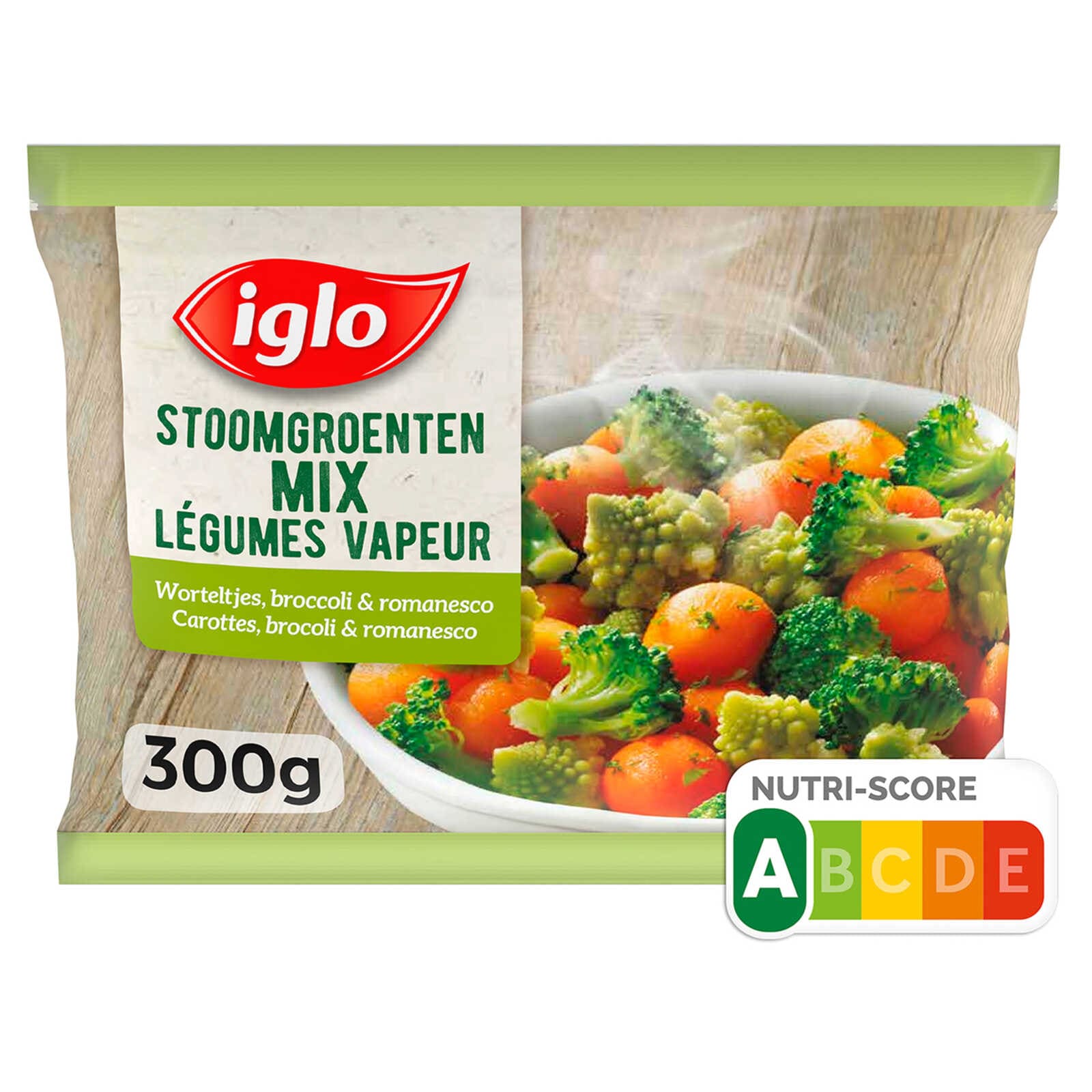 Iglo | Stoomgroenten | Broccoli | Worteltjes | 300 gr | Delhaize