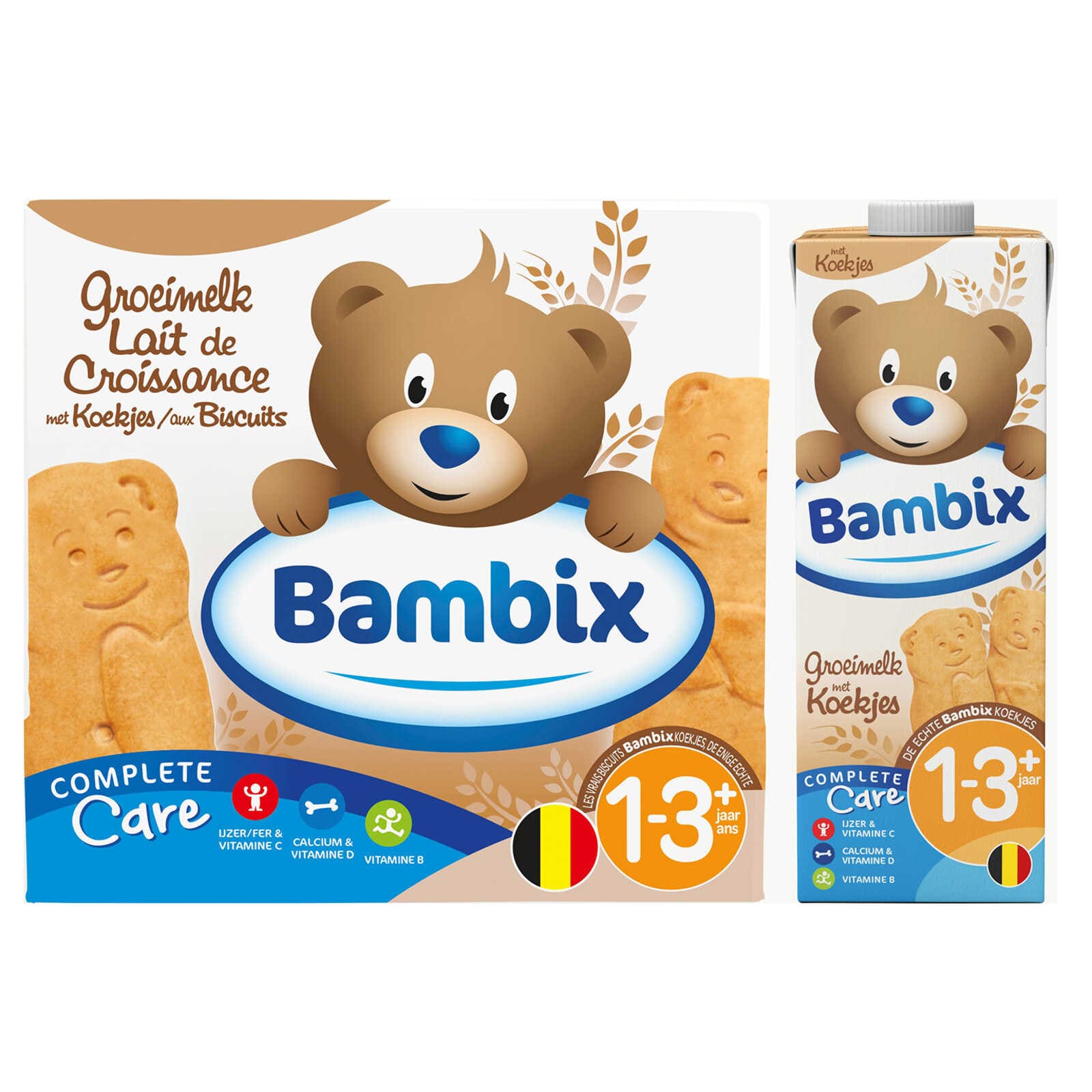 Bambix | Lait de croissance | Biscuits | 1-3 | 6 x 1 l | Delhaize