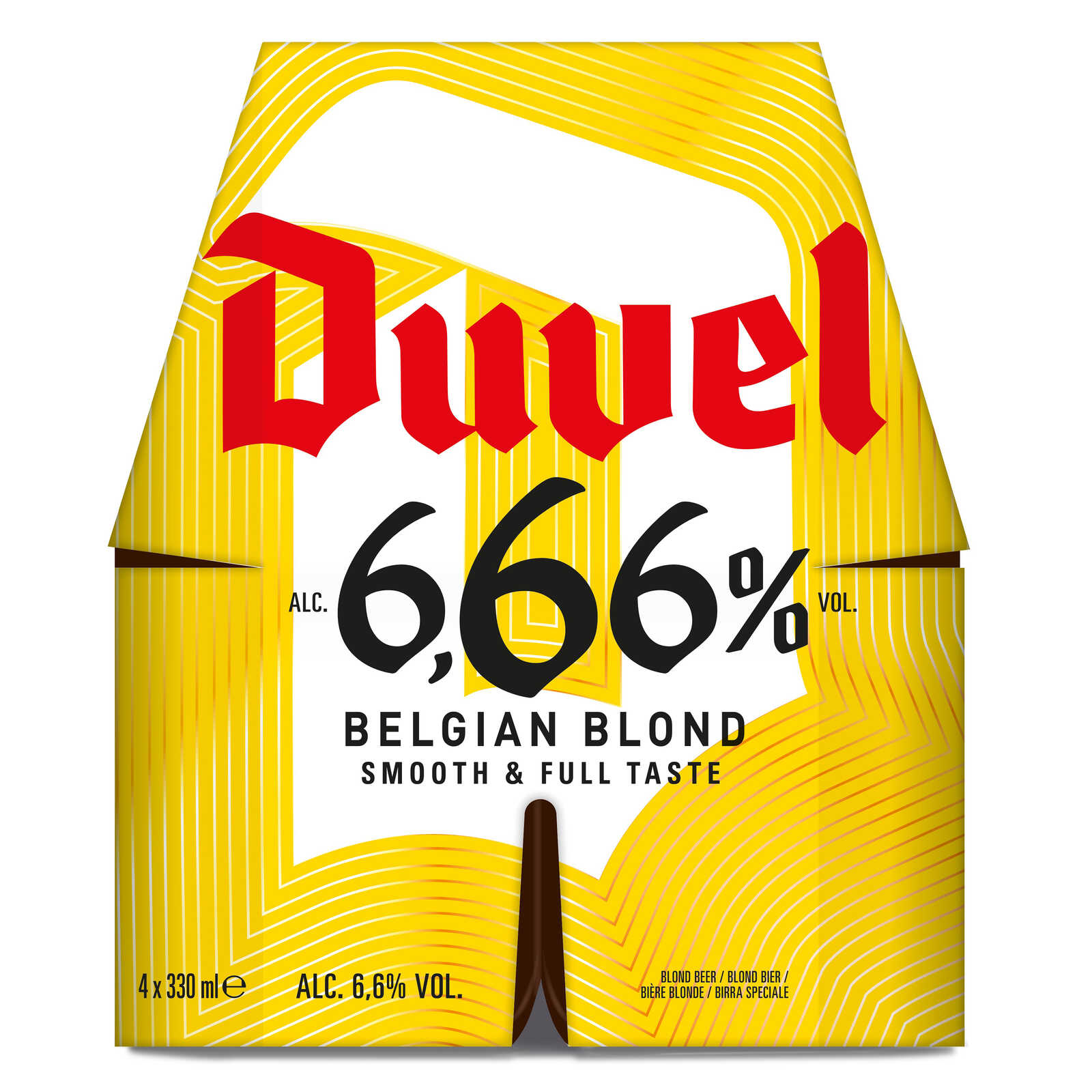 Duvel | Bier | 6,66% alc | 4 x 33 cl | Delhaize