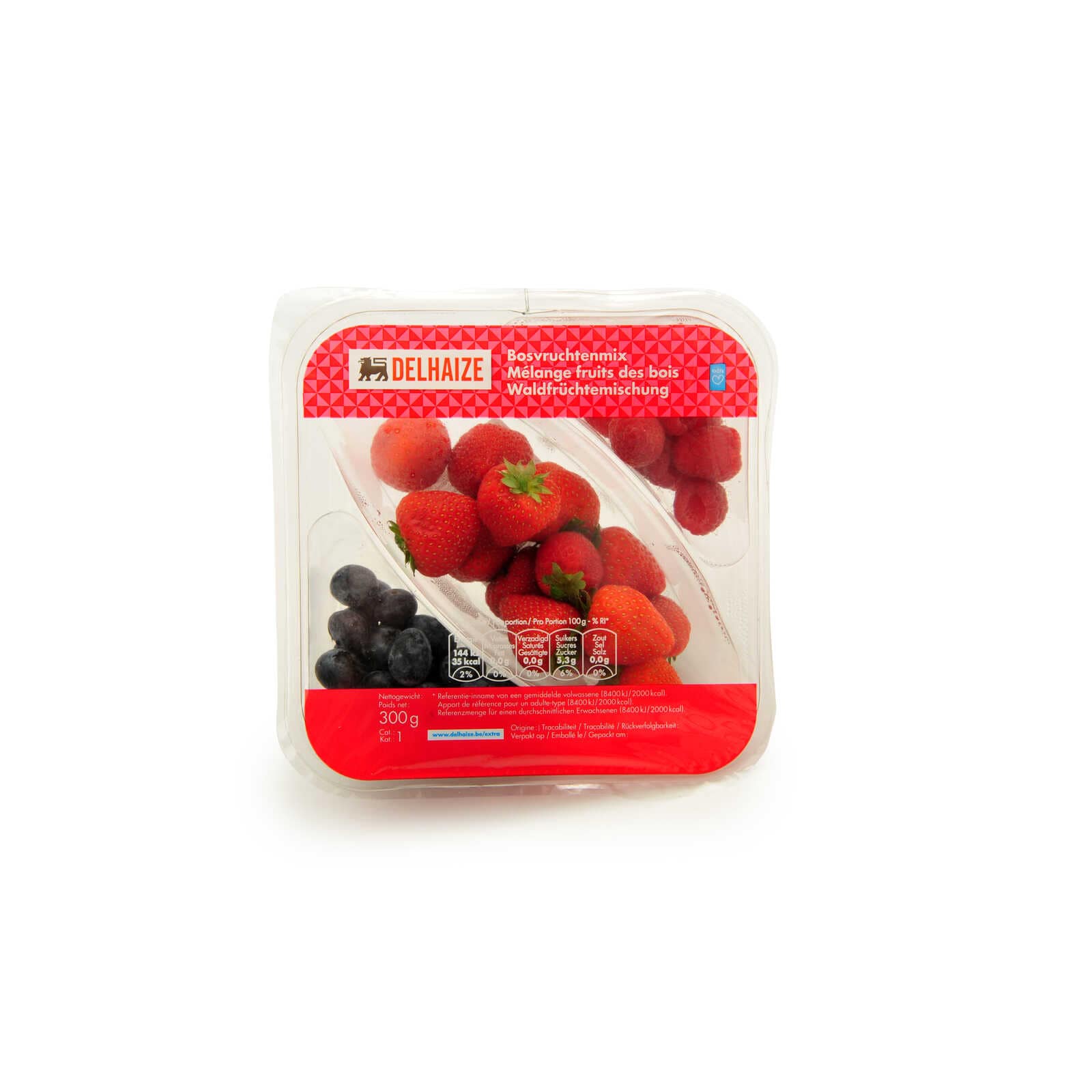 Delhaize | Fruits rouges | Mélange | Ravier | 300 gr | Delhaize