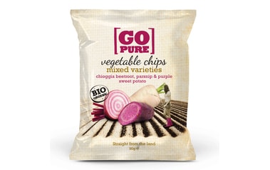 Go Pure | Chips | Légumes | Betterave | Panais | Bio | 90 gr | Delhaize