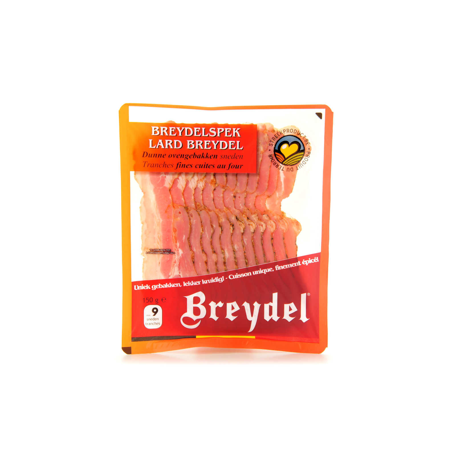 Breydel | Lard Breydel | Tranches fines | 150 gr | Delhaize