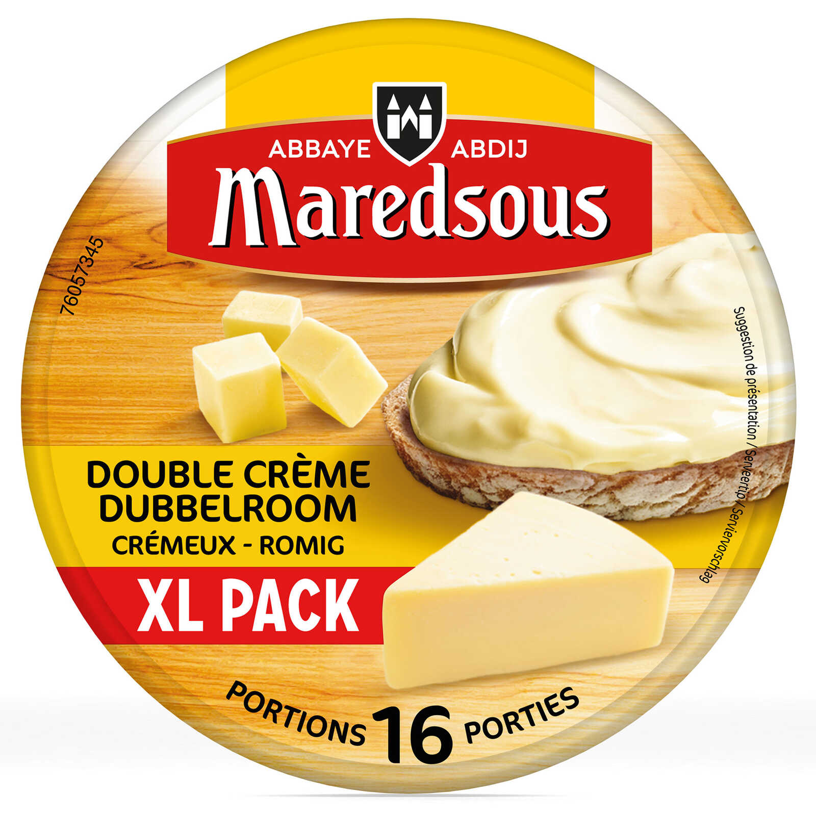 Maredsous | Fromage à tartiner | Double Crème | 16 P | 16 x 16 gr ...