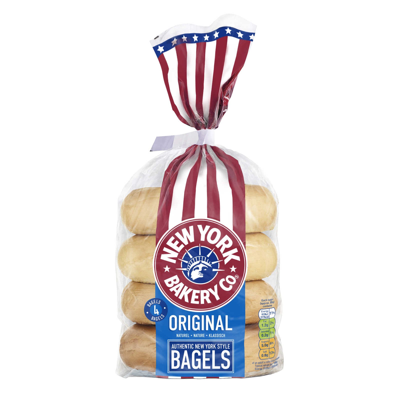 New York Bakery co. | Bagel | Original | 4 x 85 gr | Delhaize