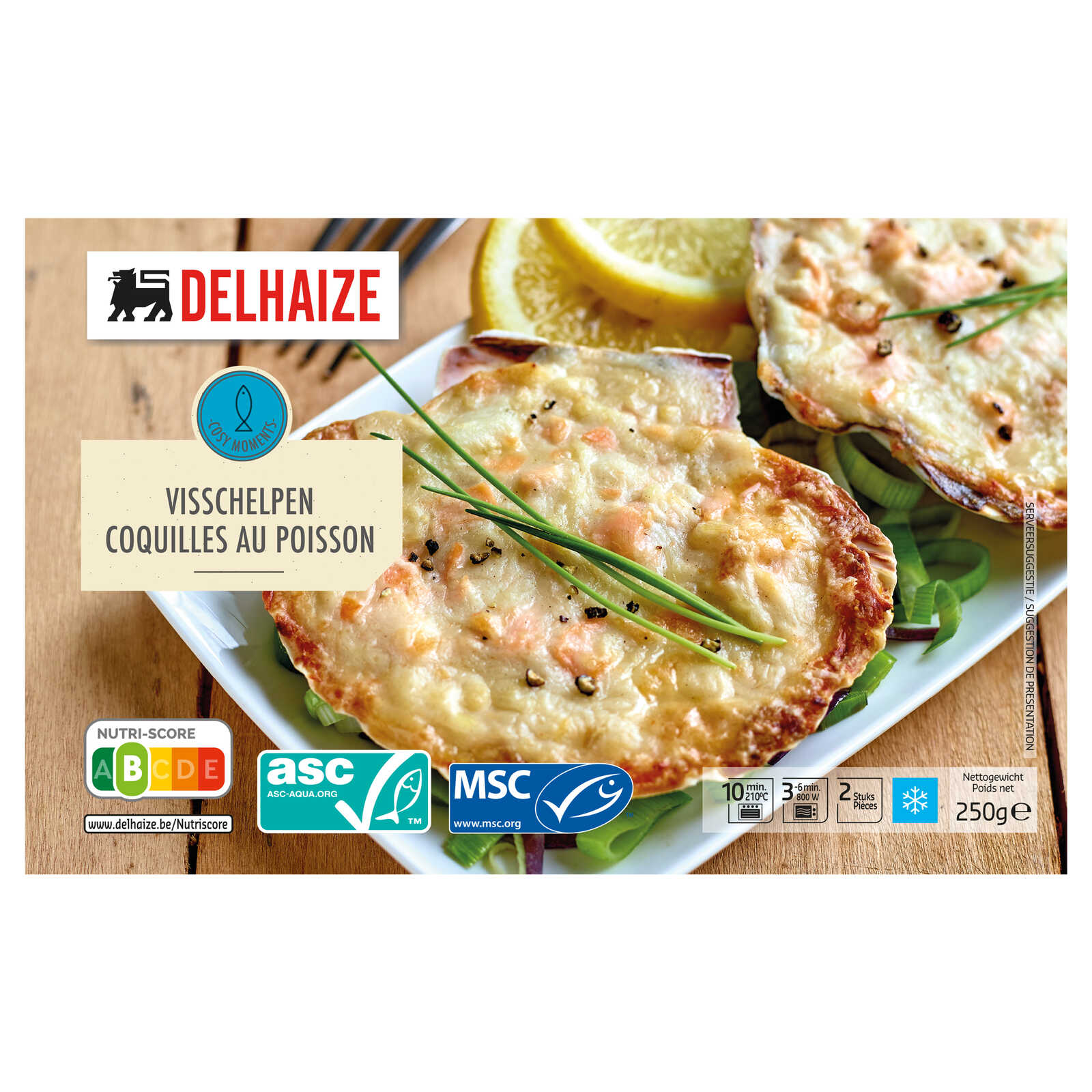 Delhaize | Visschelpen | 2 x 125 gr | Delhaize