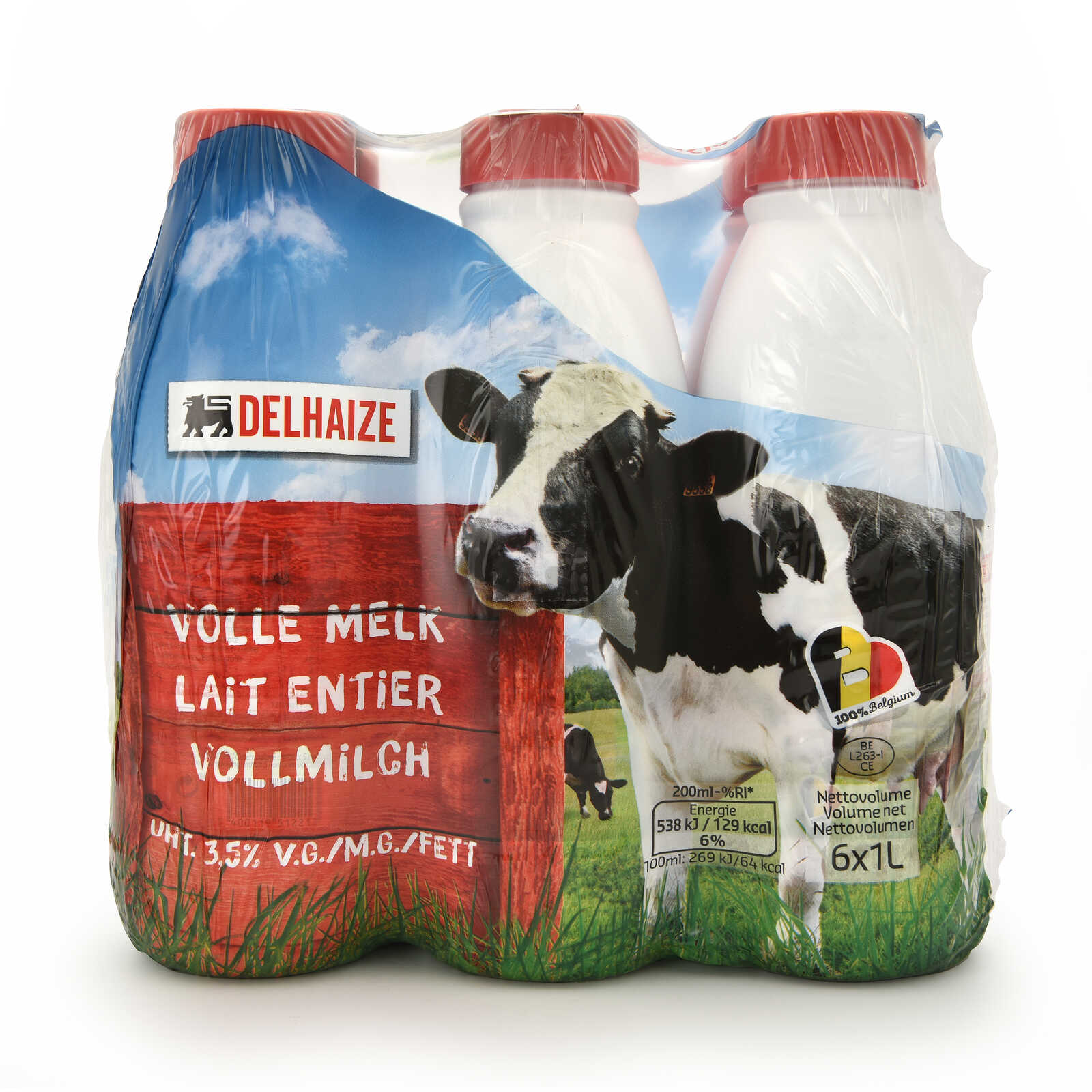 Delhaize | Lait | Entier | Belge | 6 x 1 l | Delhaize Delhaize | Lait | Entier | Belge | 6 x 1 l | Delhaize