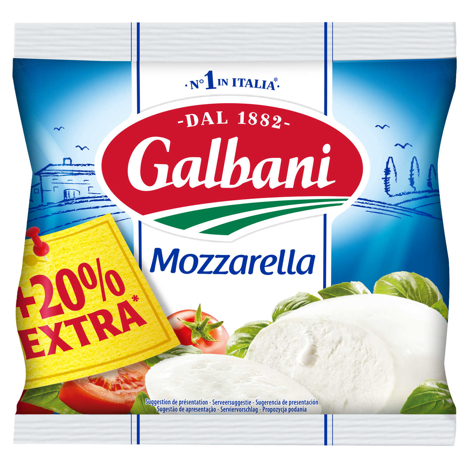 Galbani | Mozza | 125g+25g | 150 gr | Delhaize