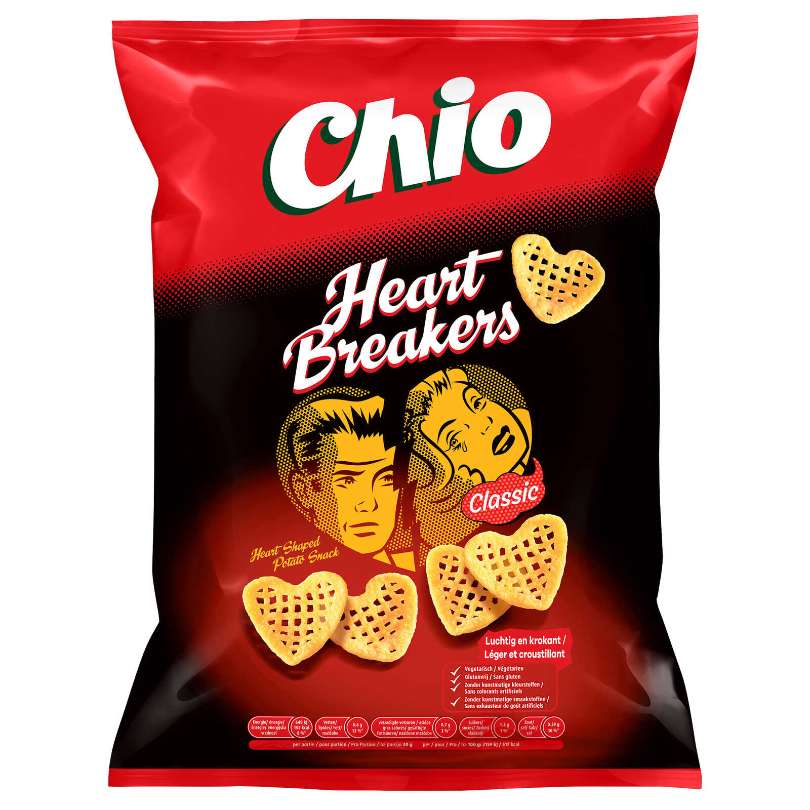 Chio | Chips | Heartbreakers | 100 gr | Delhaize