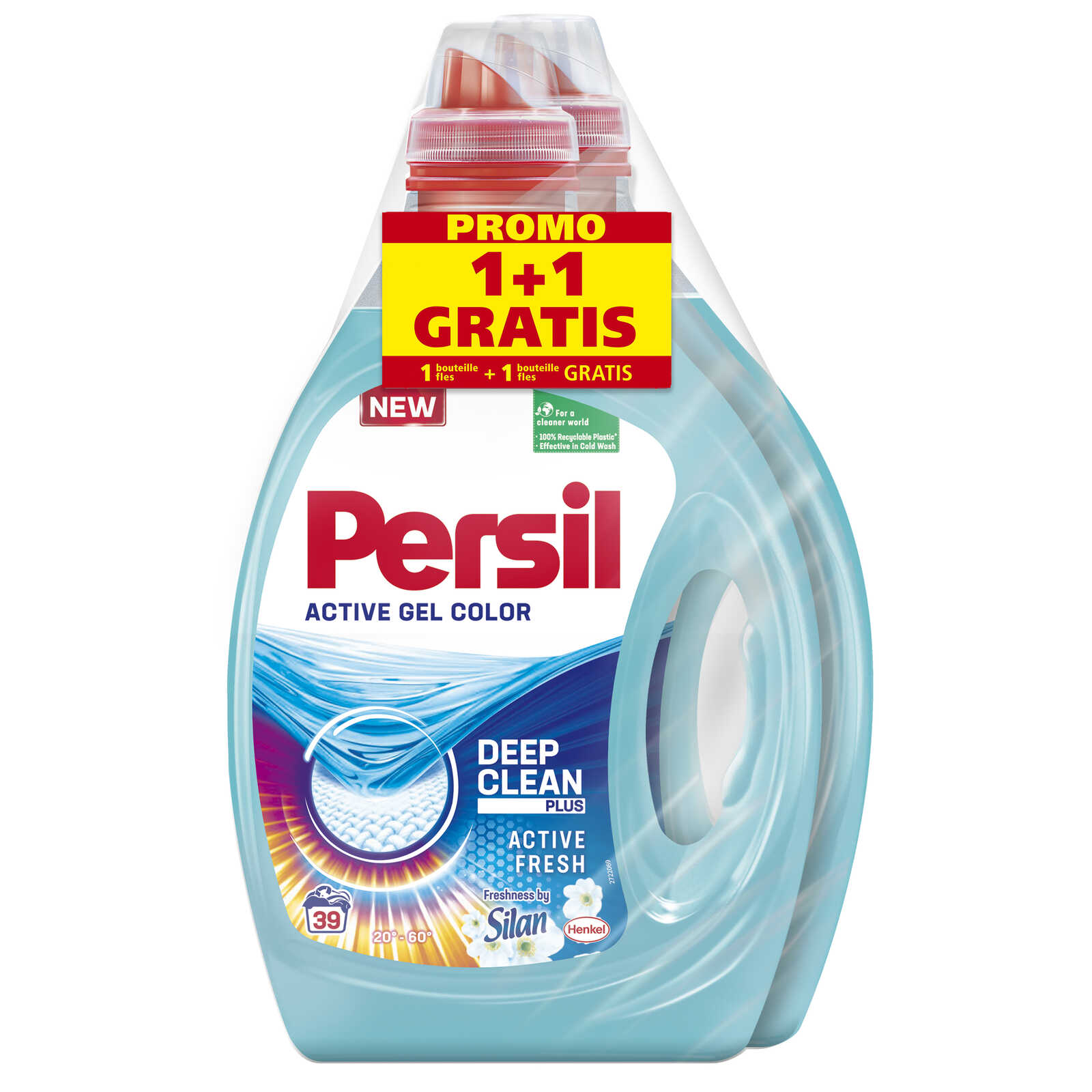 Persil | Lessive | Active | Gel | FBS | Couleurs | 1.95L | 39DS| 1+1 ...