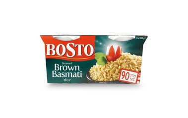 Bosto | Rijst | Basmati | Brown | 90sec | 2 x 200 gr | Delhaize