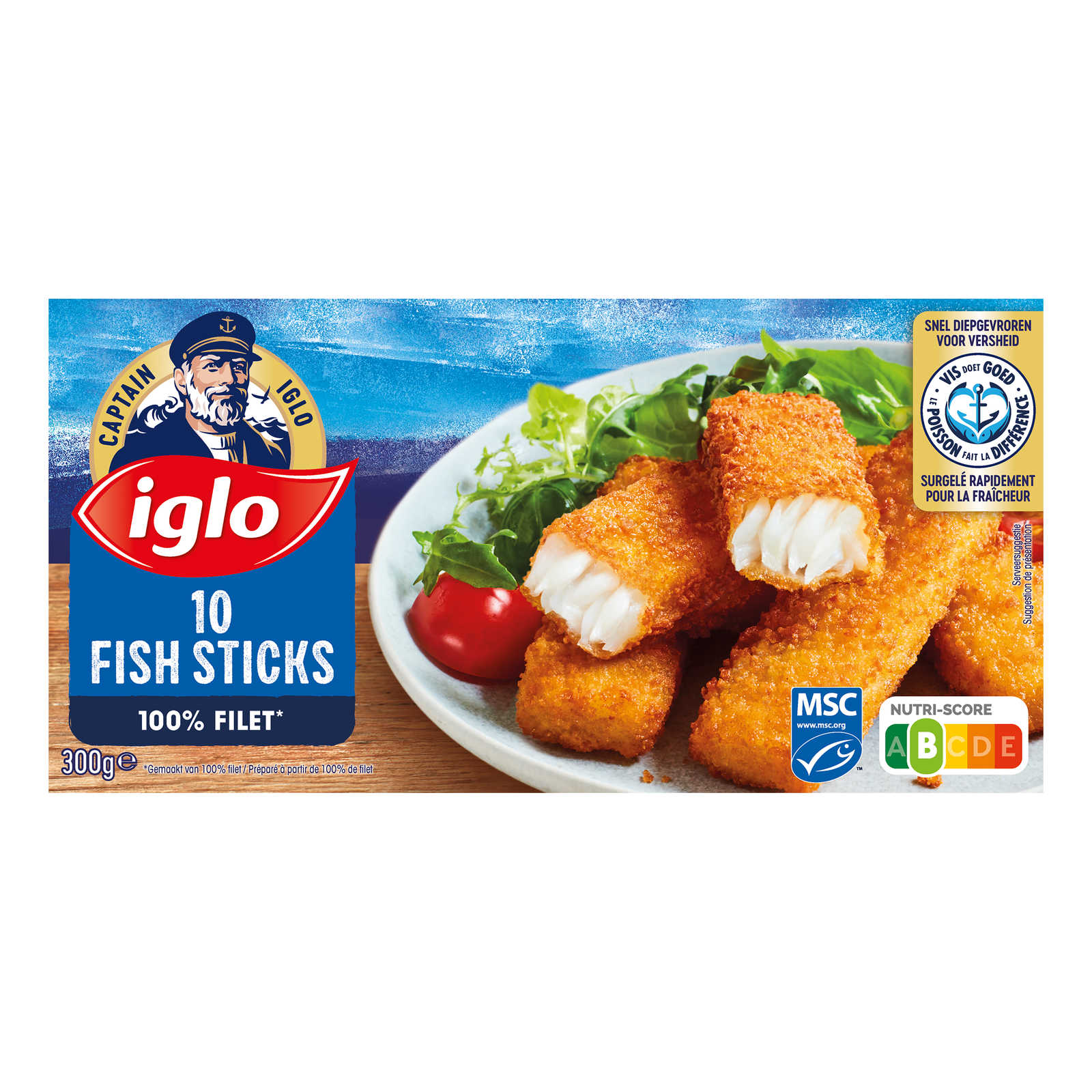Iglo | fish sticks 8 p | 8 x 30 gr | Delhaize