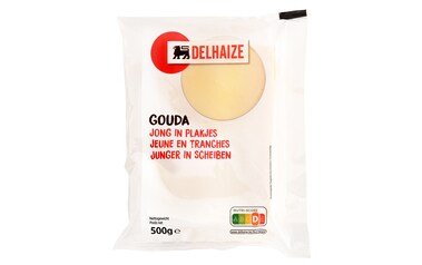 Delhaize | Fromage | Gouda | Jeune | Tranches | 500 gr | Delhaize