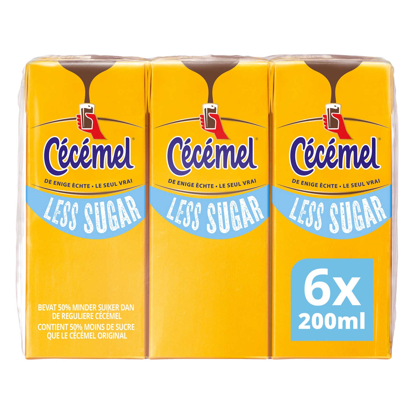 Cécémel | Chocolademelk | Less Sugar | Tetra | 6 x 20 cl | Delhaize