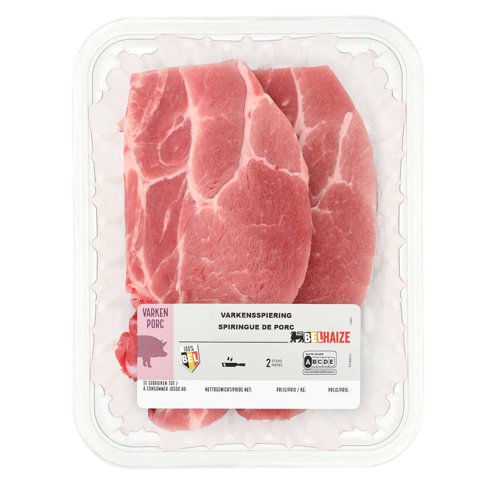 Delhaize | Spiering | Varken | 2 stuks | +/- 400 gr | Delhaize
