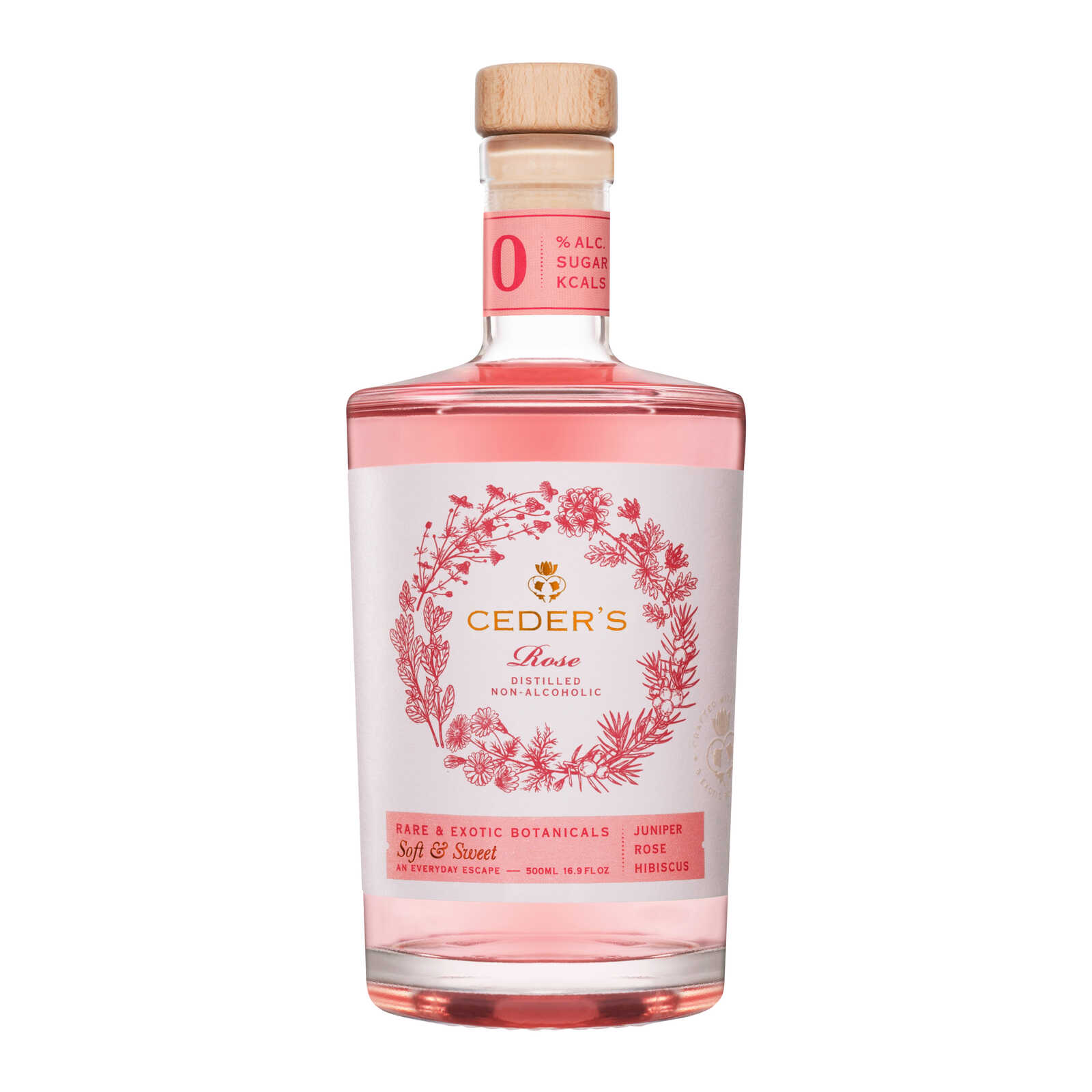 Ceder's | 50cl | Gin | Pink | Rose | 0%alc | 50 cl | Delhaize