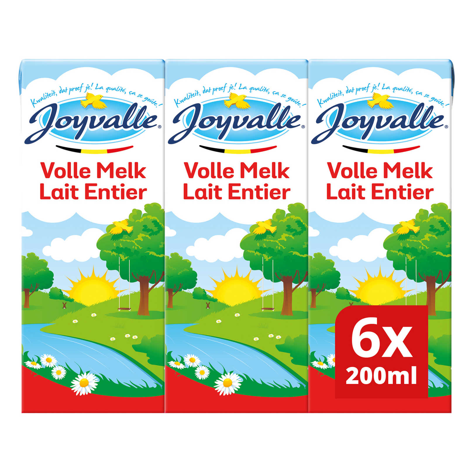 Joyvalle | Melk | Vol | Vitamine D | 6 x 20 cl | Delhaize
