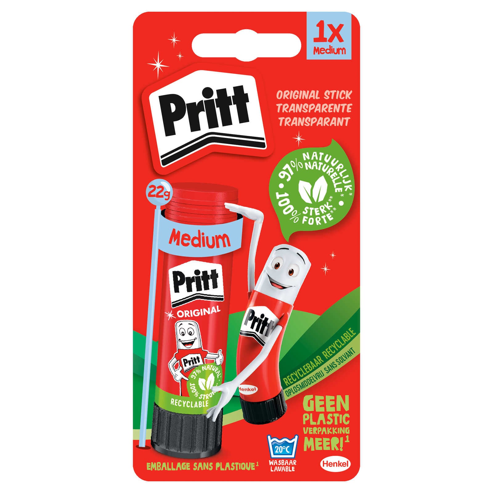 Pritt | Bâton de colle | Original | Enfant | Fort | 1 pc | Delhaize