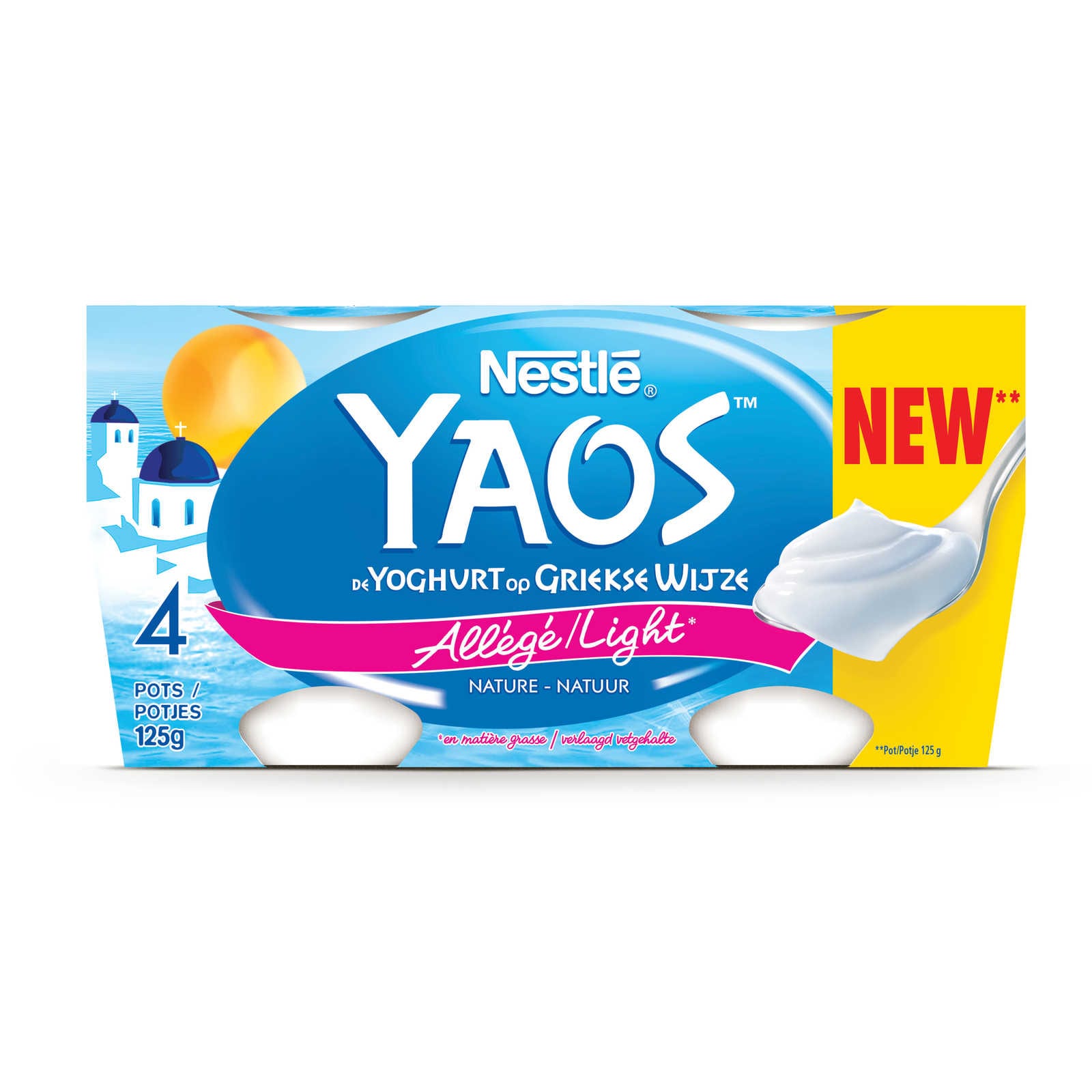 Nestlé | Yaourt | Grecque | Nature | allégé | 4+2 | 6 x 140 gr | Delhaize