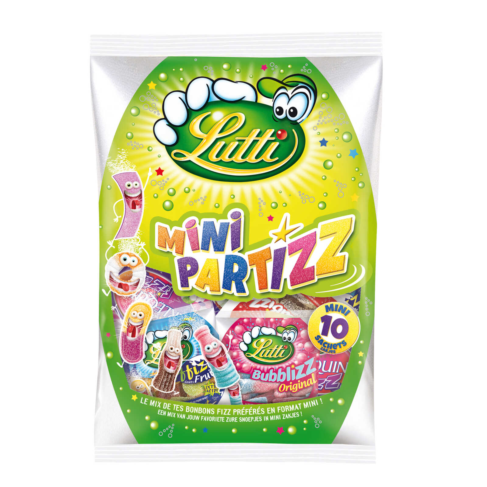 Lutti | Bonbons | Mini Partizz | 356 gr | Delhaize