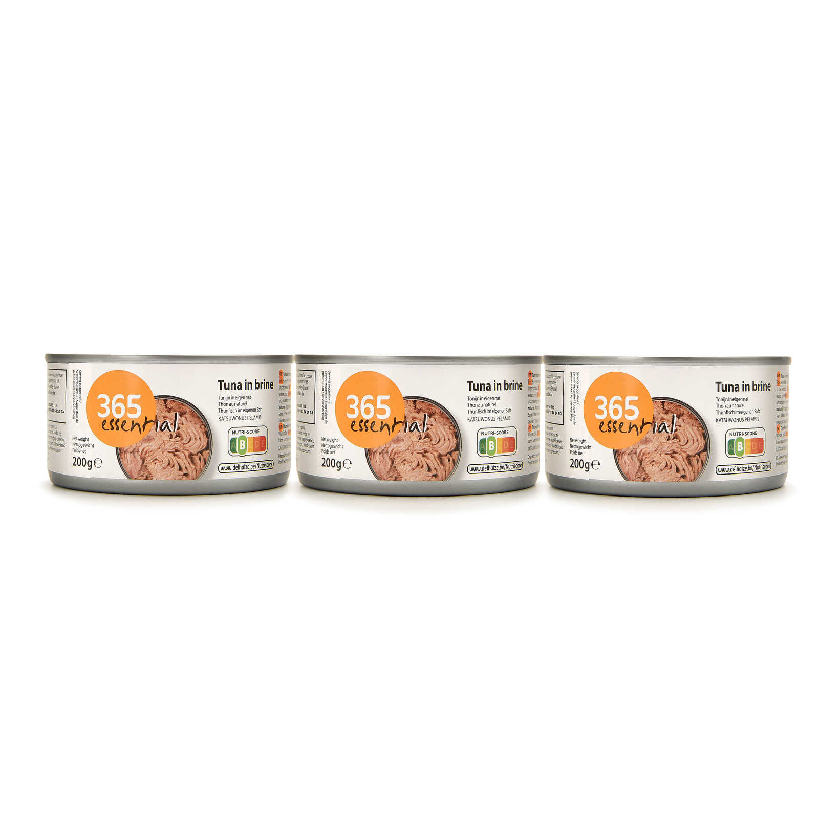 365 | Delhaize | Tonijn | Eigen nat | 3 x 150 gr | Delhaize