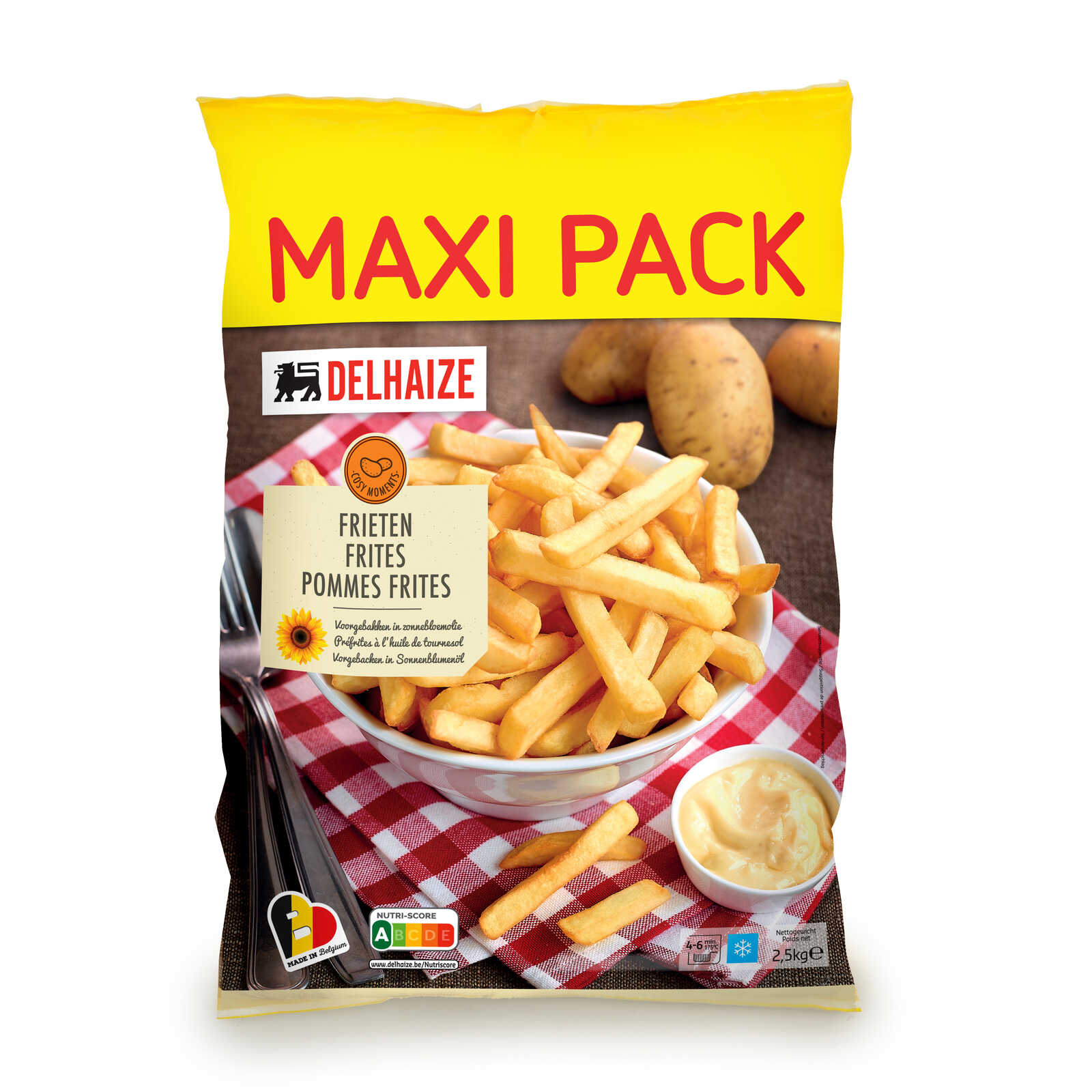 Delhaize | Frites surgelées | Maxi Pack | 2,5 kg | Delhaize
