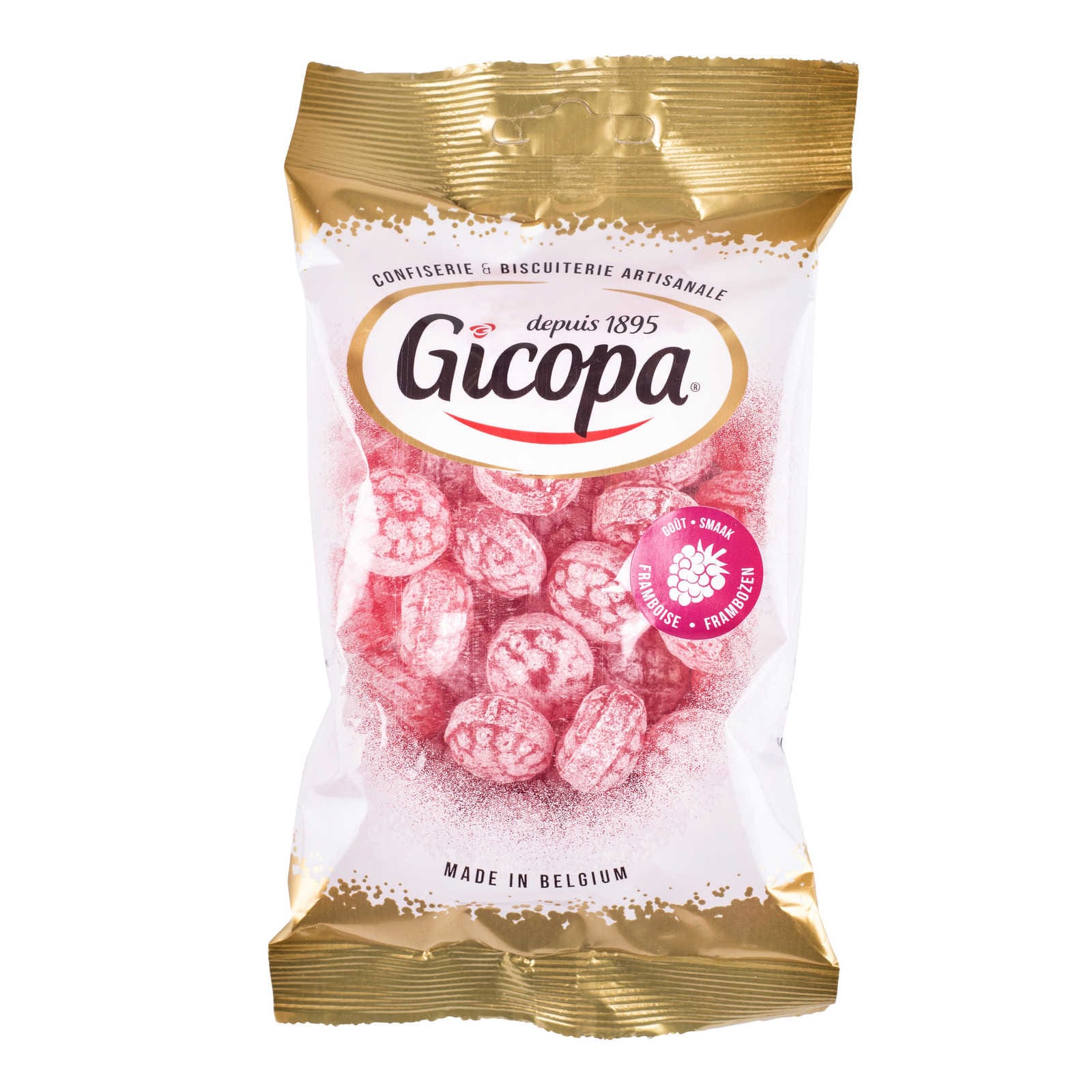 Gicopa | Bonbons | Framboise | 200 gr | Delhaize