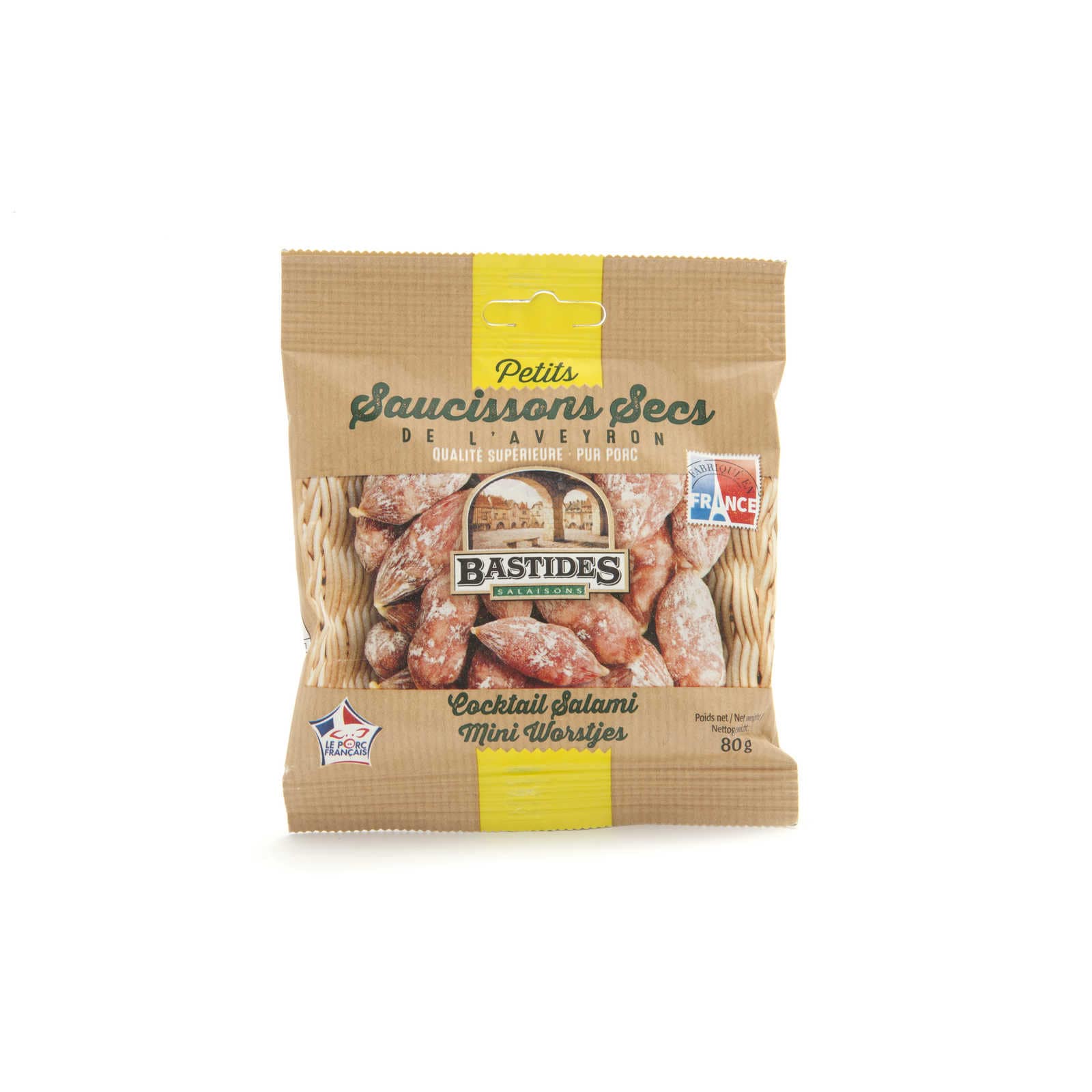 Bastides | Mini droge worstjes | 80 gr | Delhaize