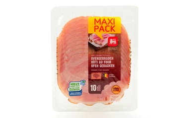 Delhaize | Jambon rôti au four | Tranches | Maxi pack | 350 gr | Delhaize