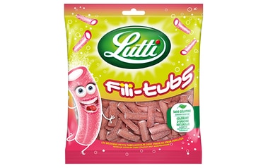 Lutti | Bonbons | Fili tubs | Fraise | 200 gr | Delhaize