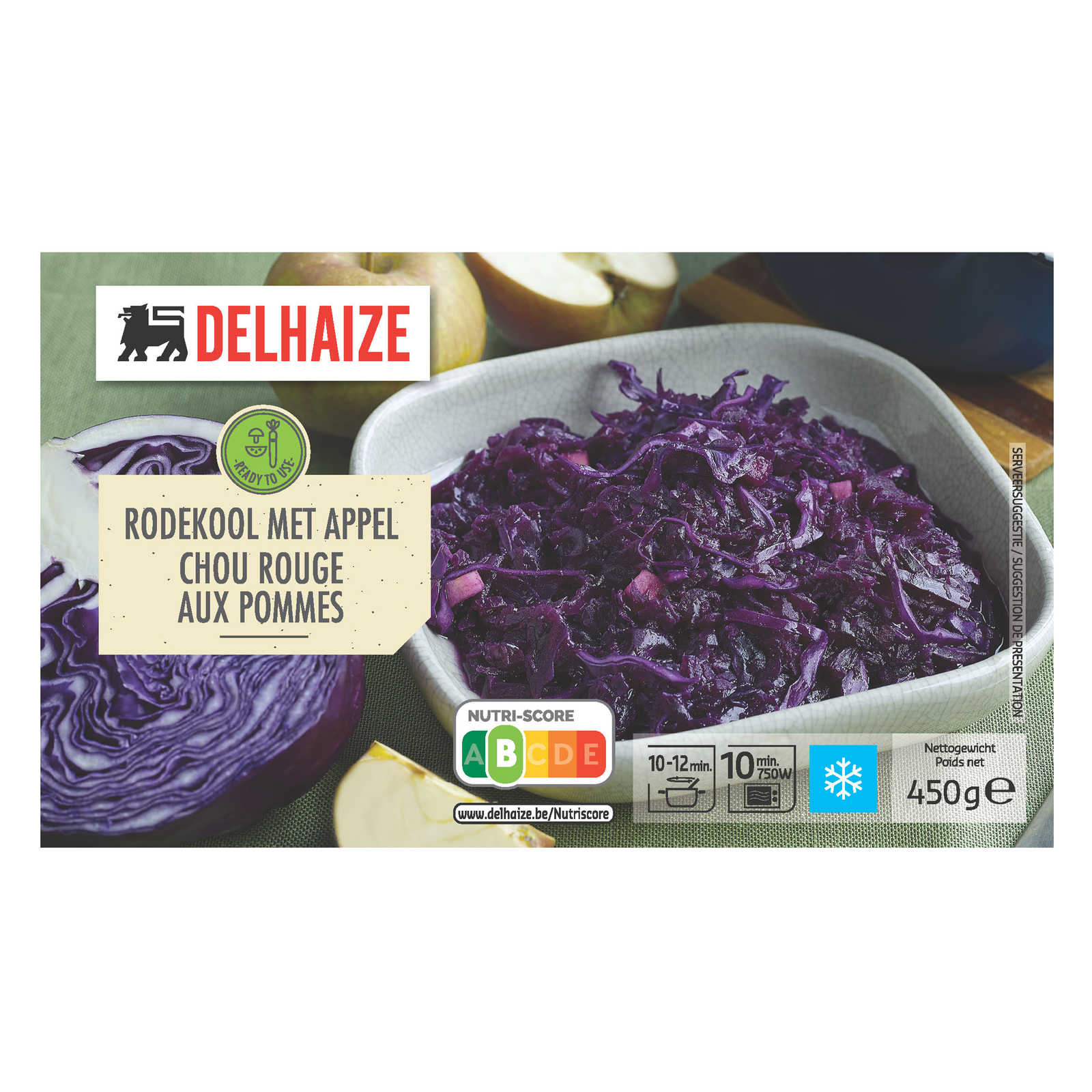 Delhaize | Rode kool met appeltjes | 450 gr | Delhaize