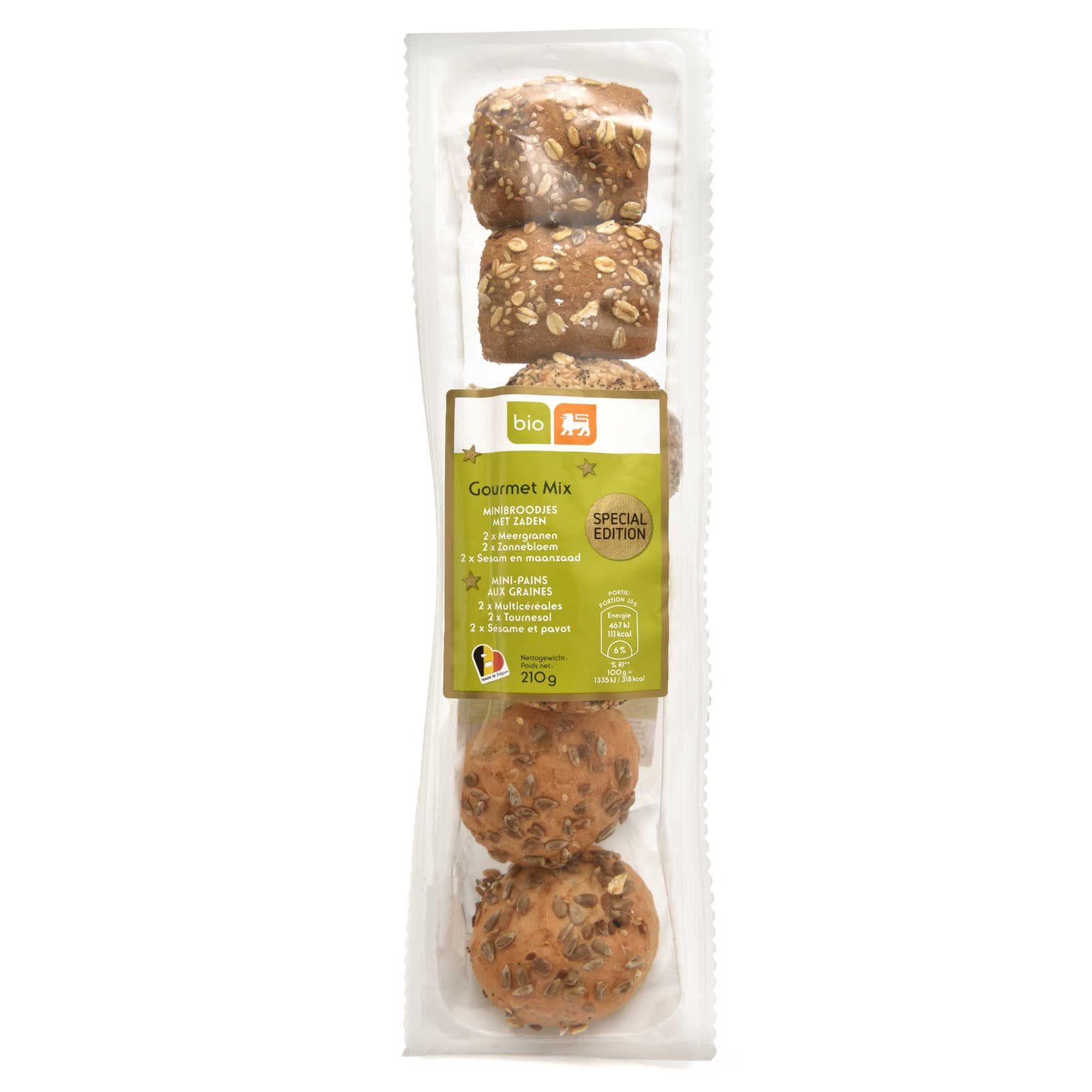 Delhaize | Bio | GOURMETBROODJES | Bio | 6 x 35 gr | Delhaize