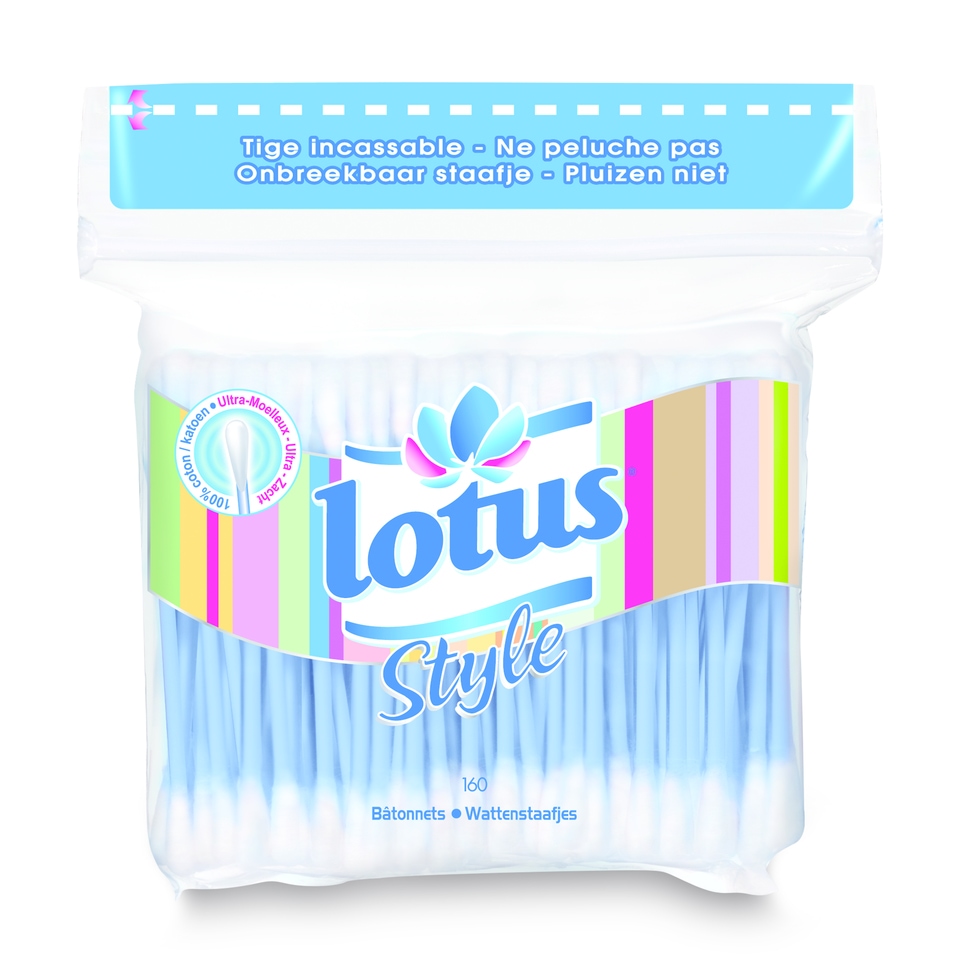 Lotus | Bâtonnets ouatés | Recharge | 160 pc | Delhaize