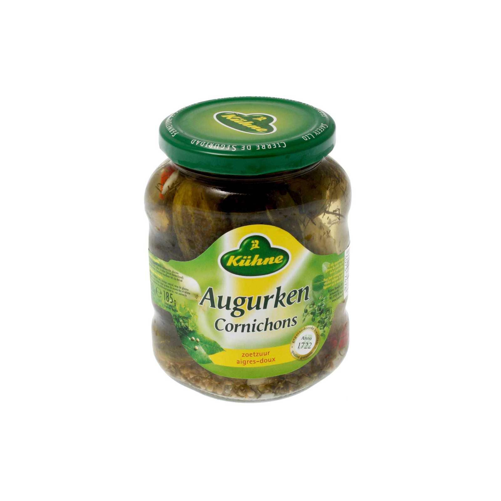 Kühne | Augurken | Zoetzuur | 185 gr | Delhaize